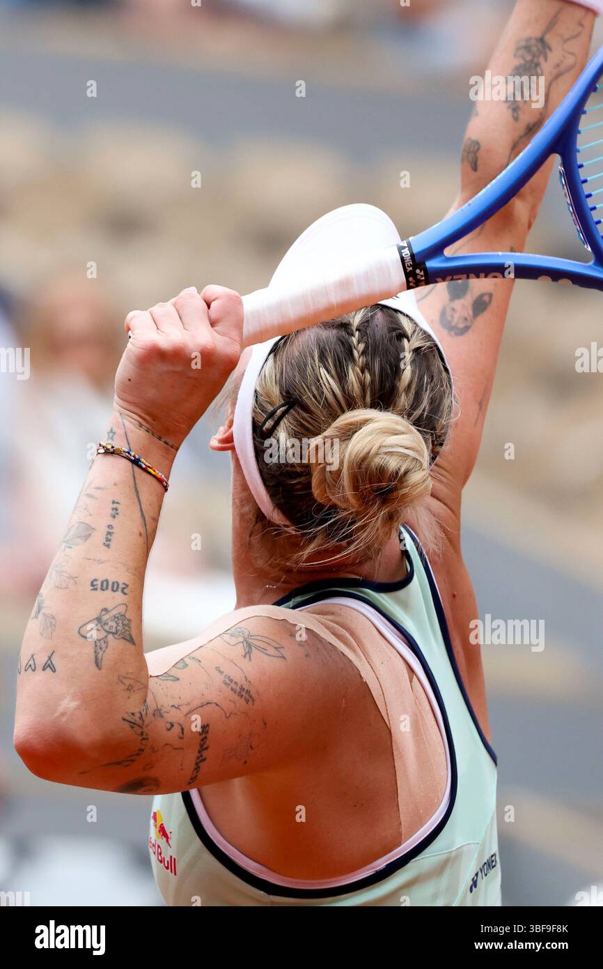 31st May 2025, Roland Garros, Paris, France; French Open tennis tournament Marketa Vondrousova ...