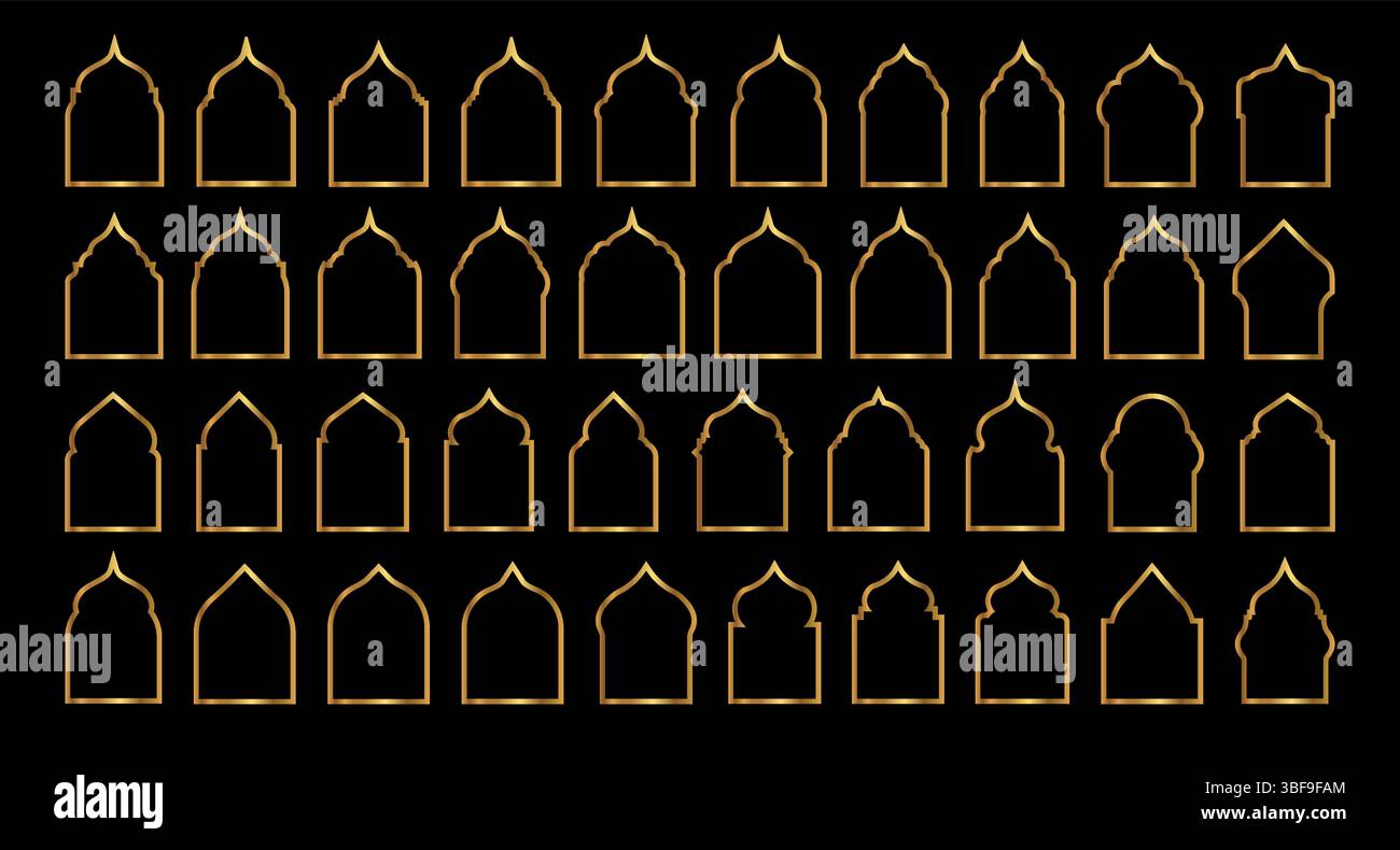 Arabian style architecture on Stock Vector Images - Alamy