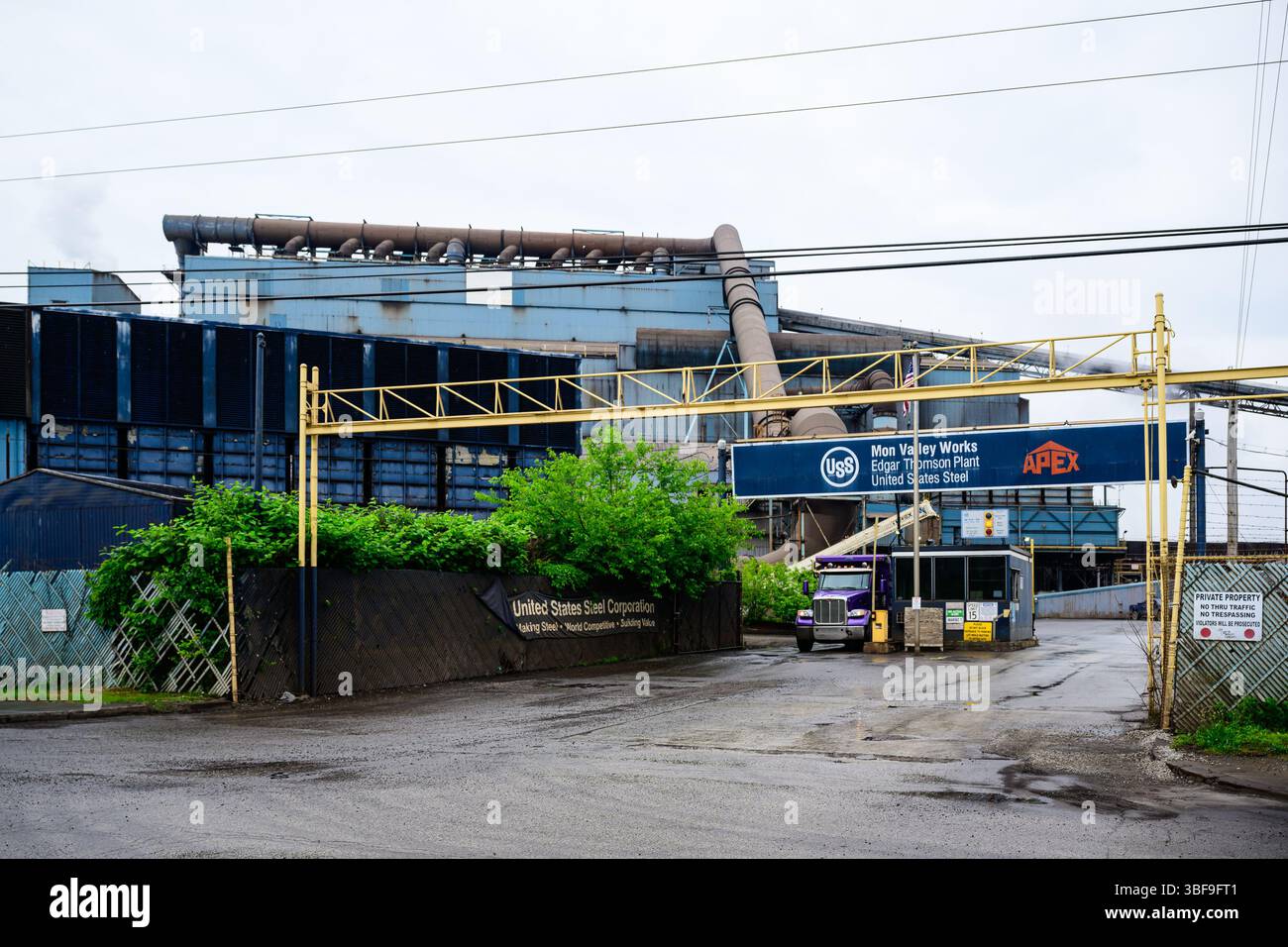 Gate #1 and the Basic Oxygen Process shop ay U. S. Steel’s Edgar ...