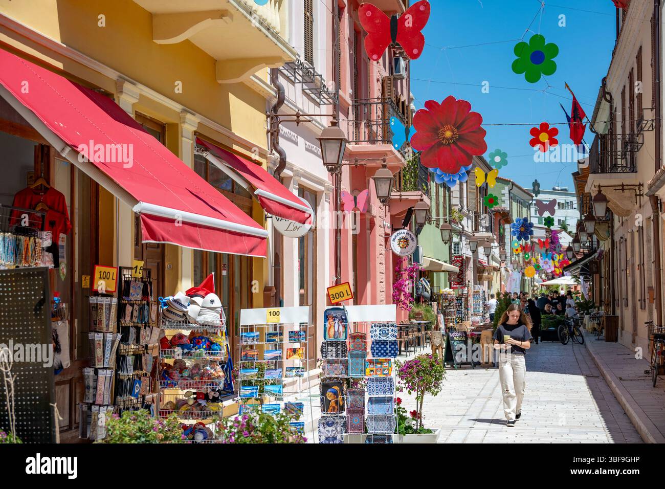 Vlora Old Town, Vlore, Albania Stock Photo - Alamy