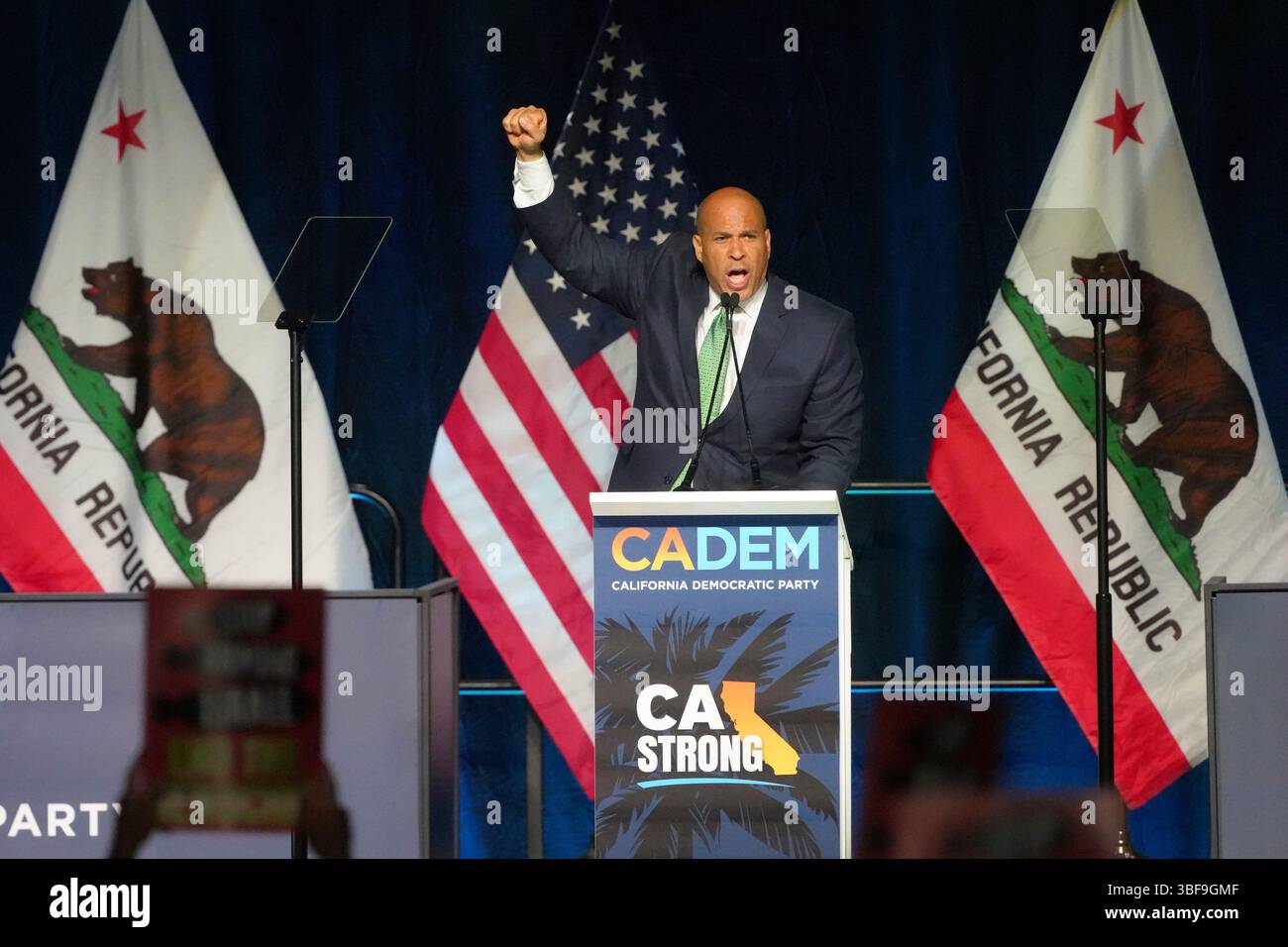 Sen. Cory Booker, D-N.J., speaks at the California Democratic Party's ...