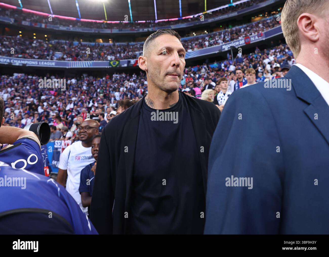 Munich, Germany. 31st May, 2025. Former player Marco Materazzi smiles ...