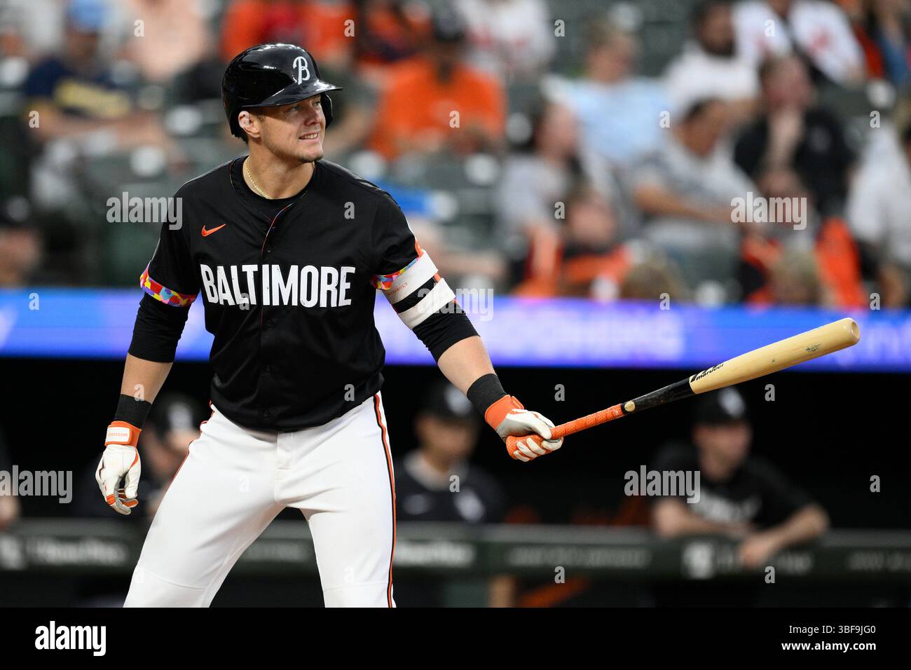 Baltimore Orioles' Ryan Mountcastle in action during a baseball game ...