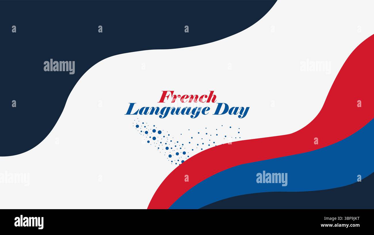 French Language Day Celebrating the Beauty of Francophonie Stock Vector ...
