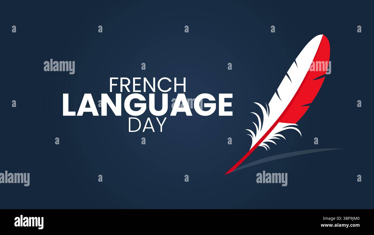 French Language Day Celebrating the Beauty of Francophonie Stock Vector ...