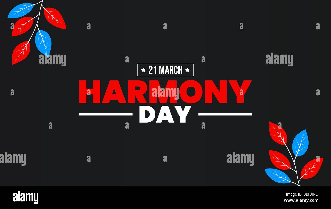 Harmony Day Banner, Celebrating Diversity and Inclusion Stock Vector ...