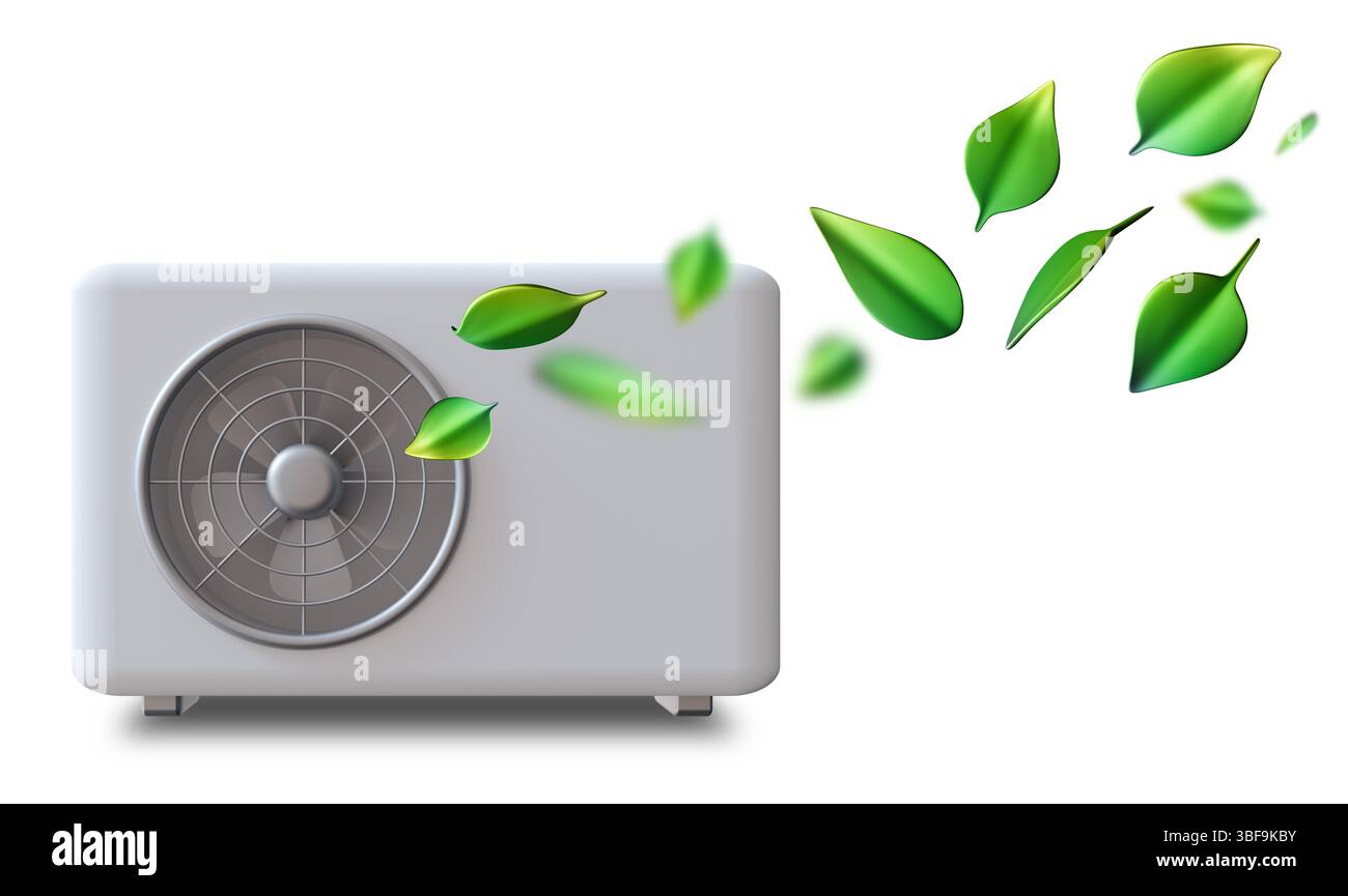 Heat pump eco heating Cut Out Stock Images & Pictures - Alamy