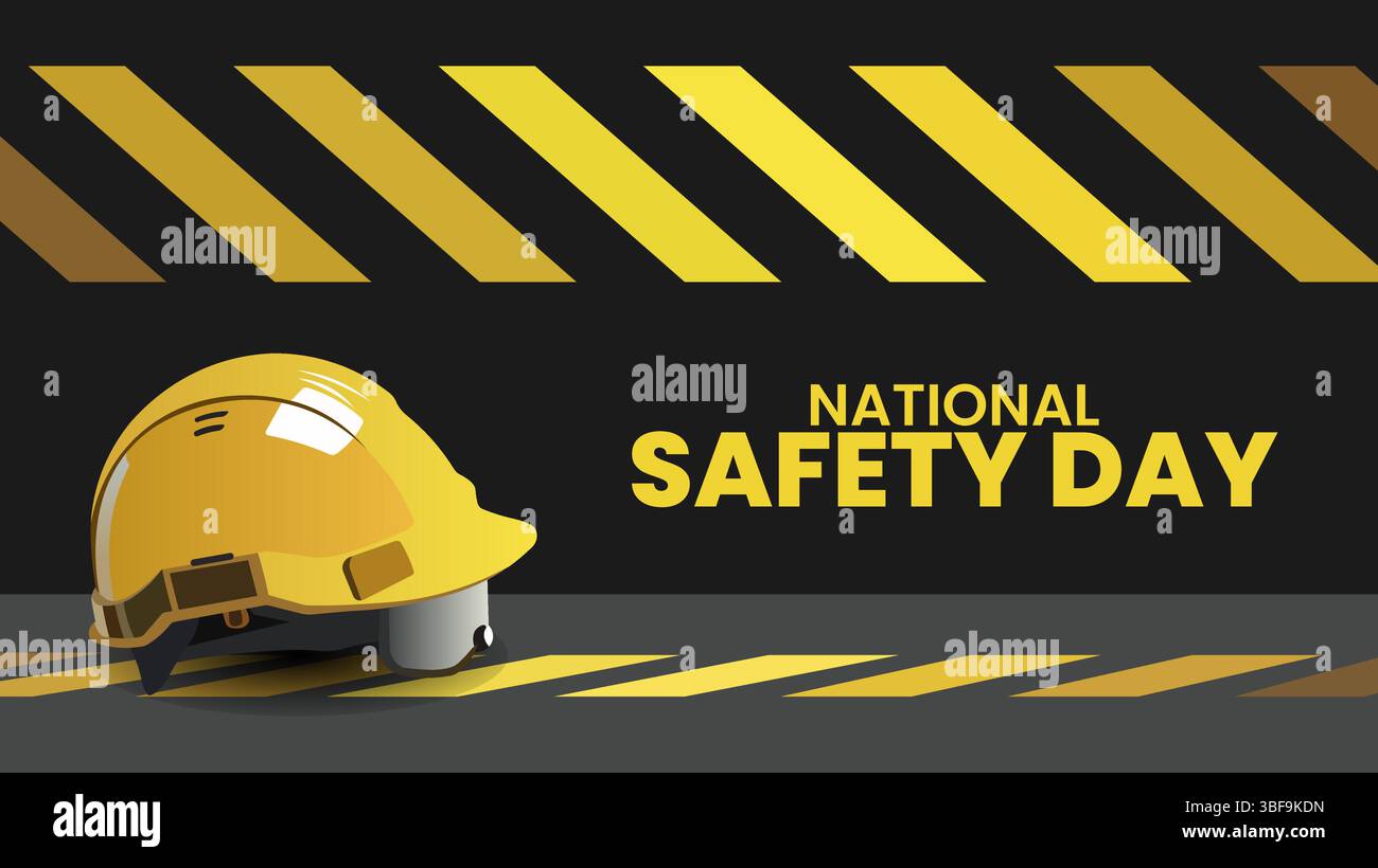 Safety First, Celebrating National Safety Day Stock Vector Image & Art ...