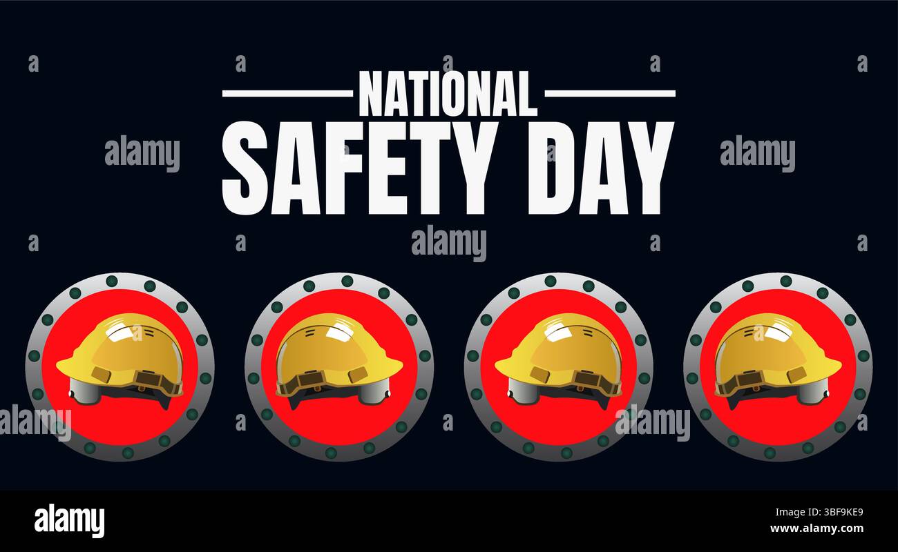Safety First, Celebrating National Safety Day Stock Vector Image & Art ...