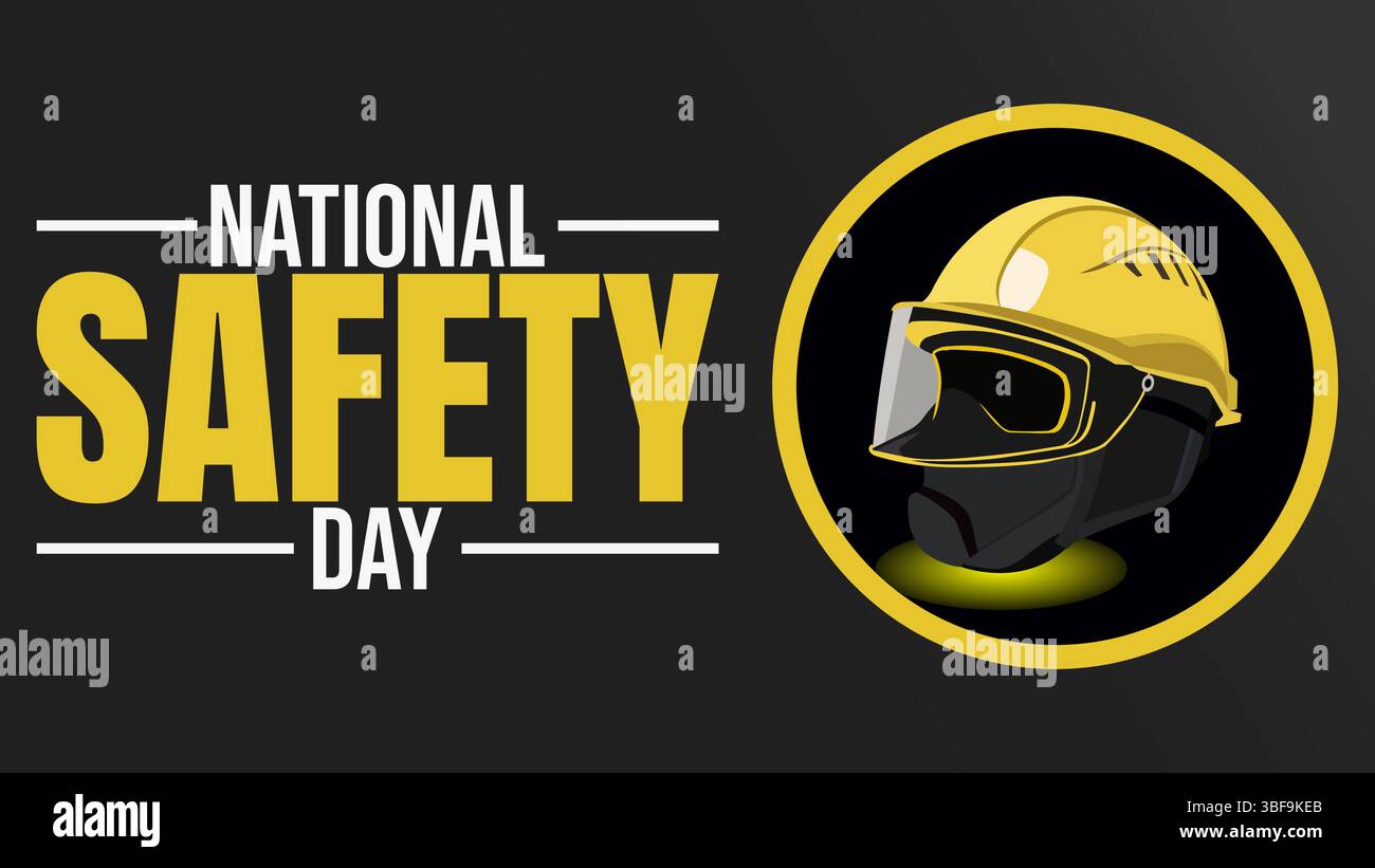 Safety First, Celebrating National Safety Day Stock Vector Image & Art ...