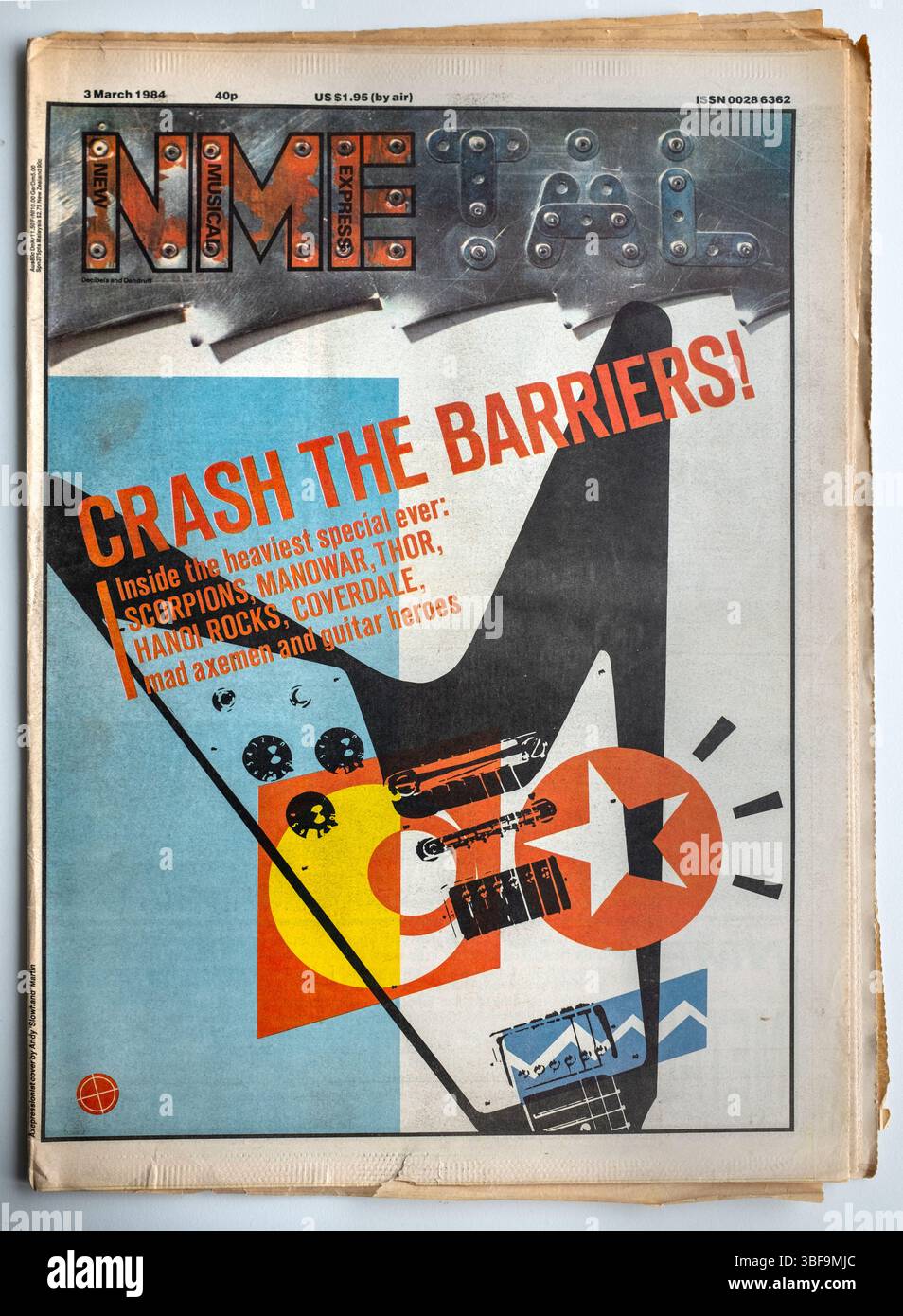 1980s NME New Musical Express Music Paper with Heavy Music Special ...