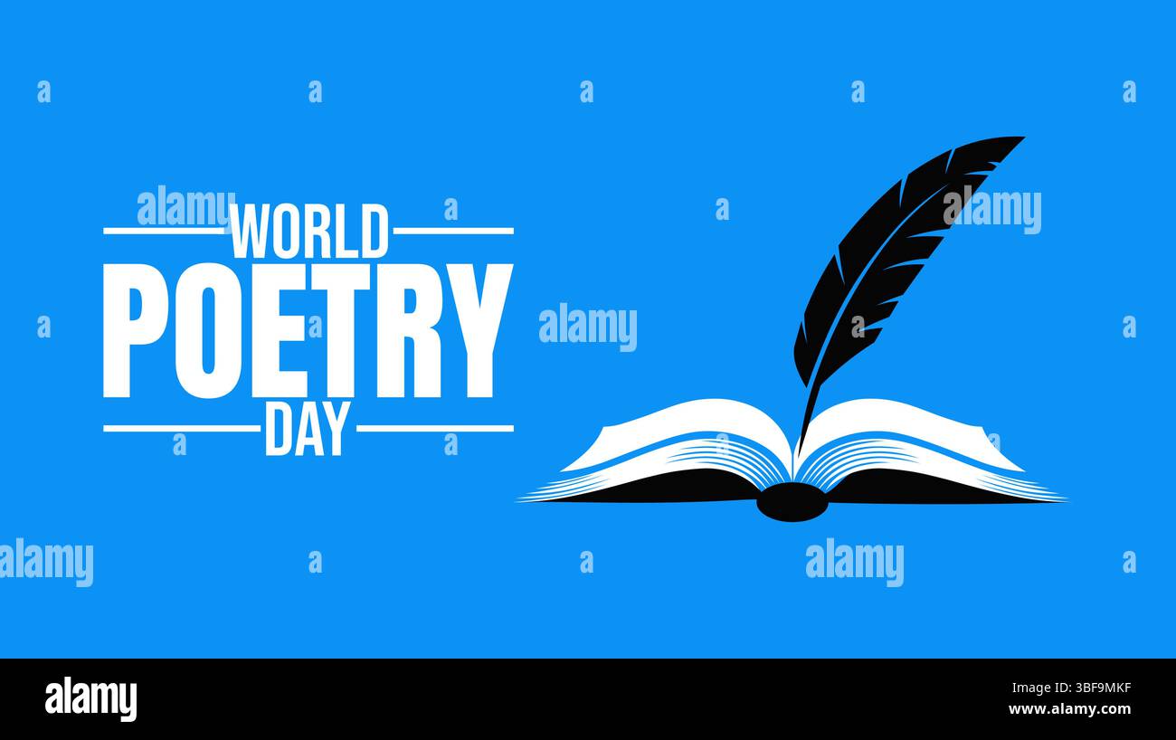 World Poetry Day Celebrating the Power of Words Stock Vector Image ...