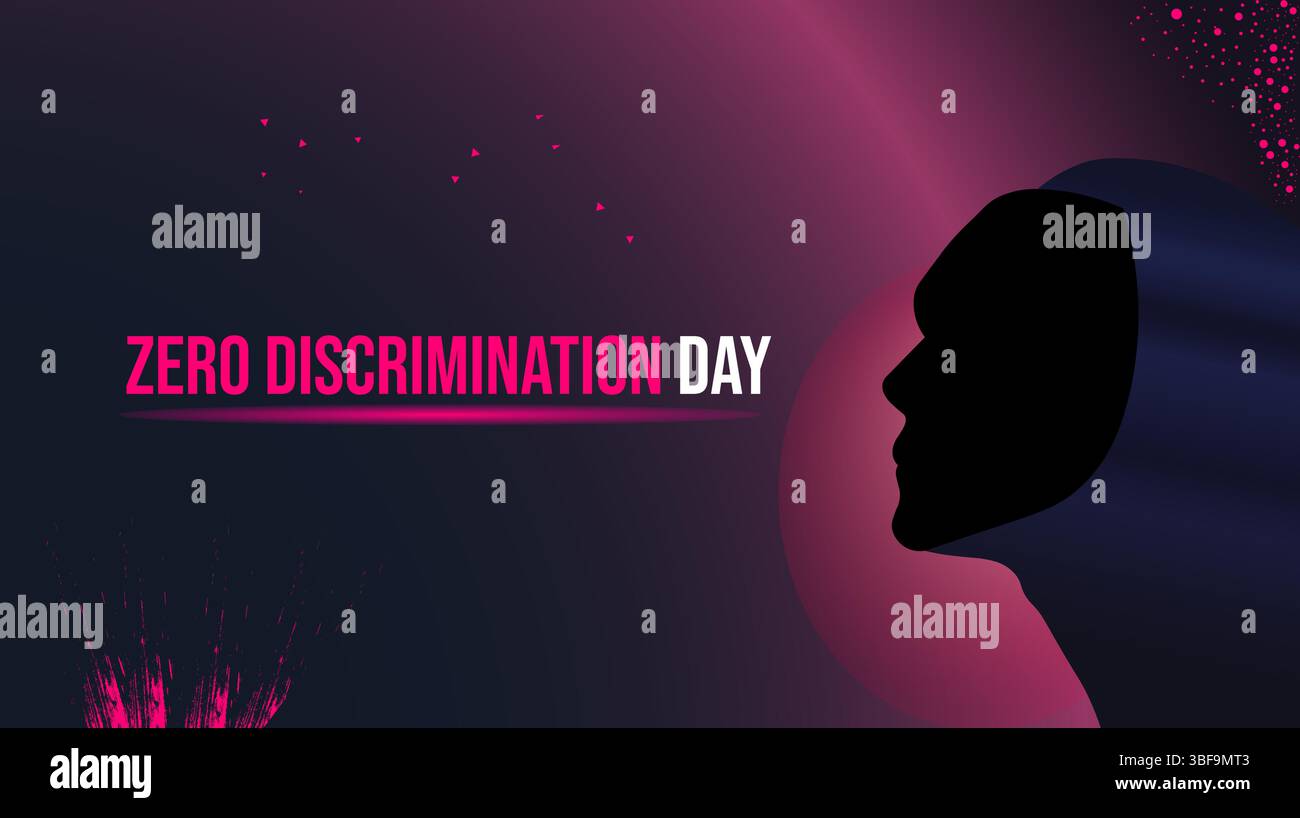 Zero discrimination day awareness Stock Vector Images - Alamy