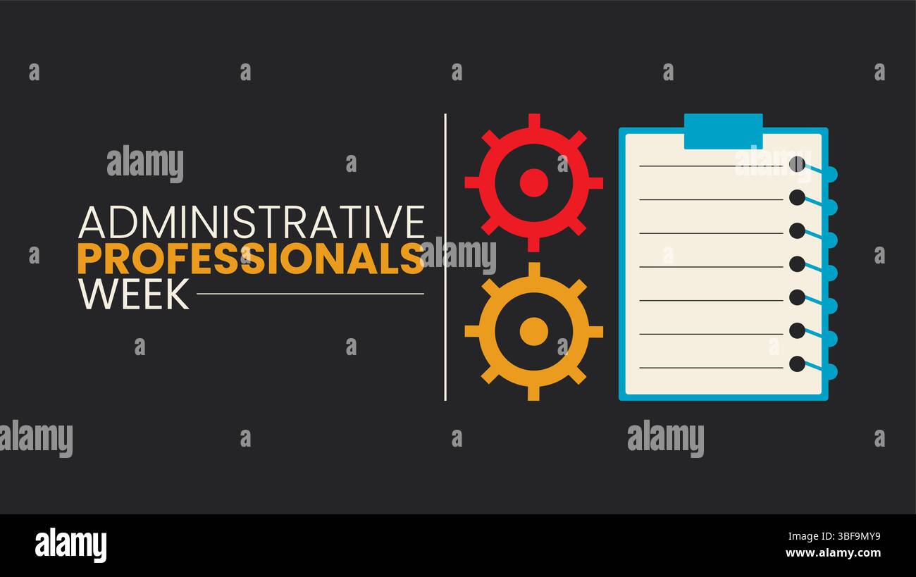 Celebrating Administrative Professionals Week Design templet Stock ...