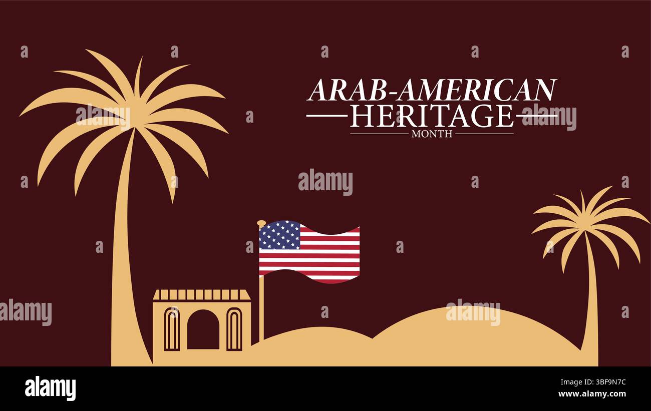 Arab American Heritage Month, Celebrating Culture & Contributions Stock ...
