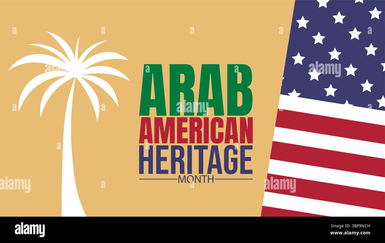 Arab American Heritage Month, Celebrating Culture & Contributions Stock ...