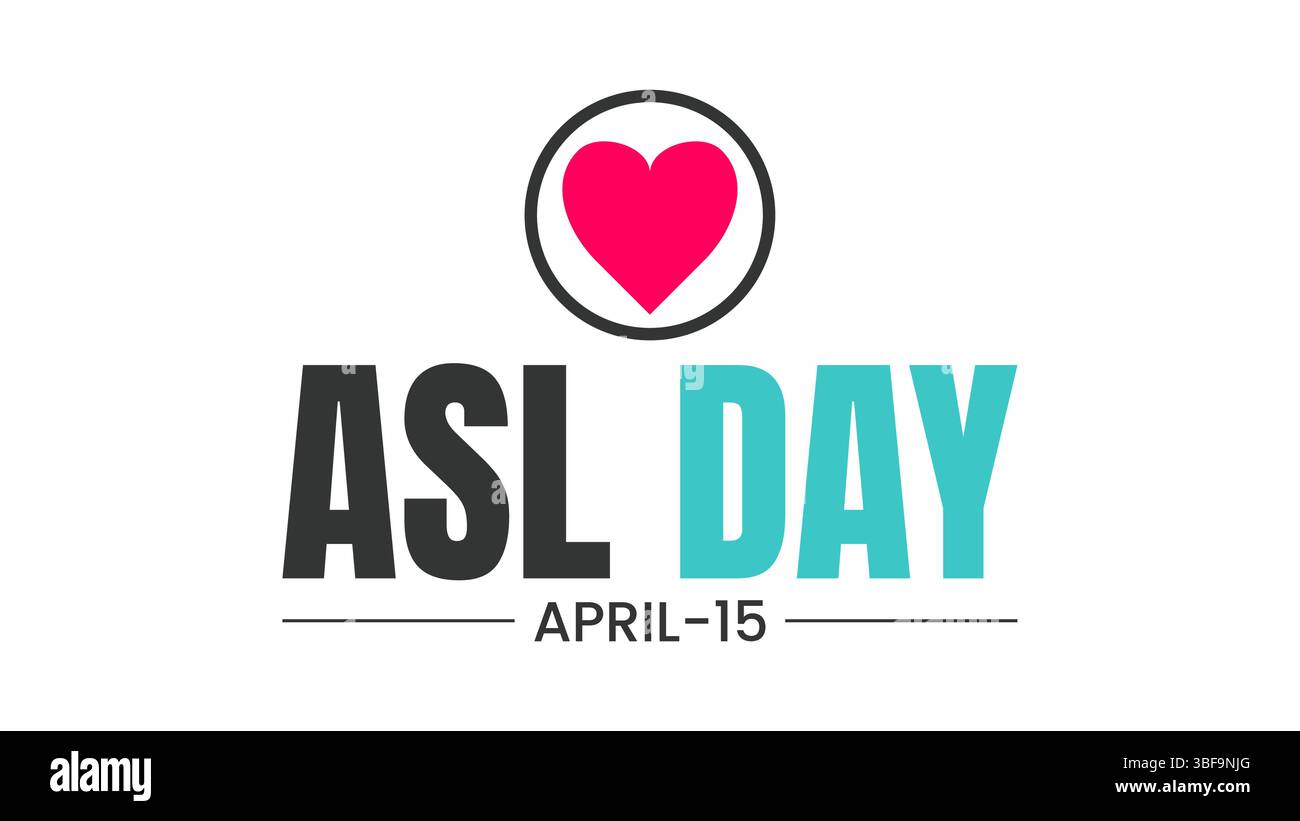 Raising Awareness for ASL Day Stock Vector Image & Art - Alamy