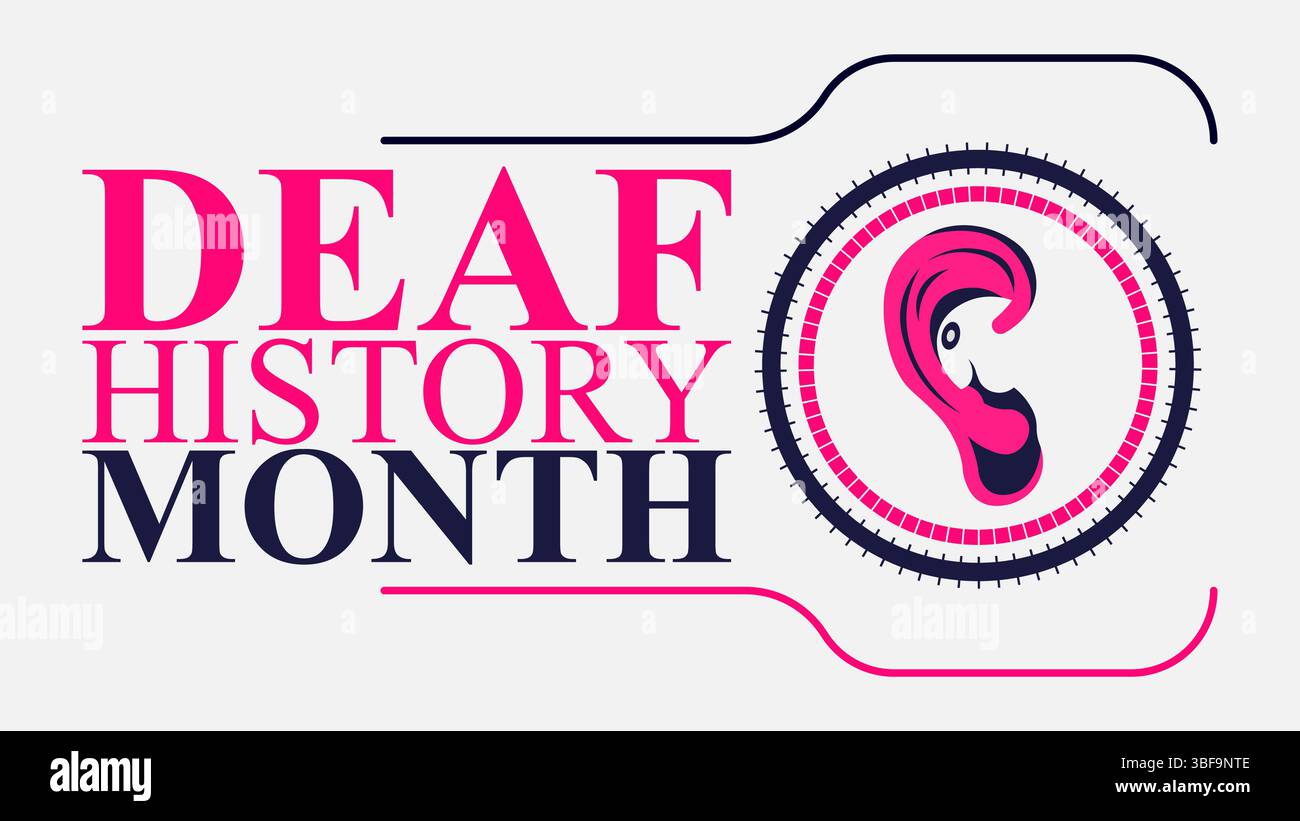 Recognizing Contributions of the Deaf Community Stock Vector Image ...