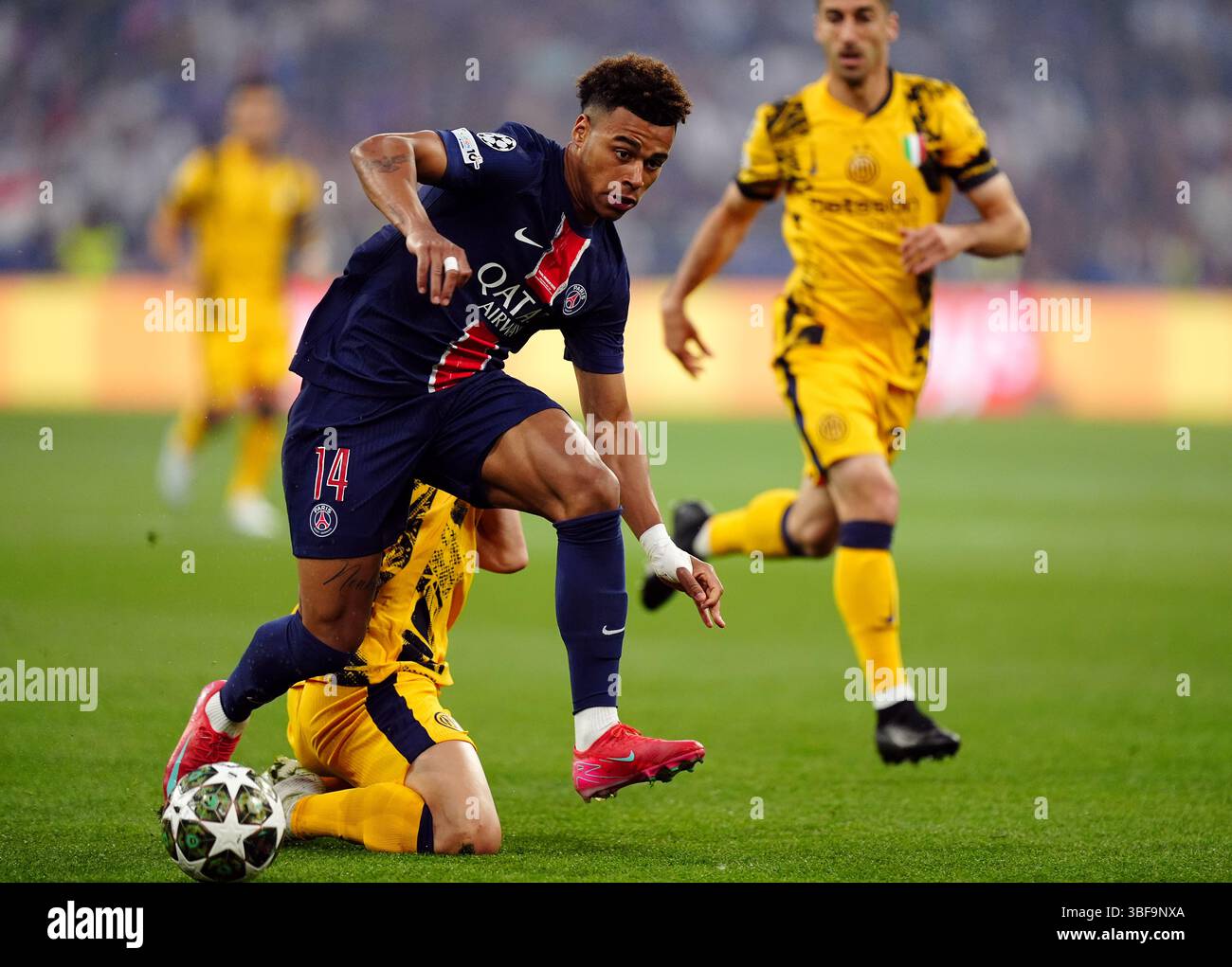 Paris Saint-Germain's Desire Doue during the UEFA Champions League ...