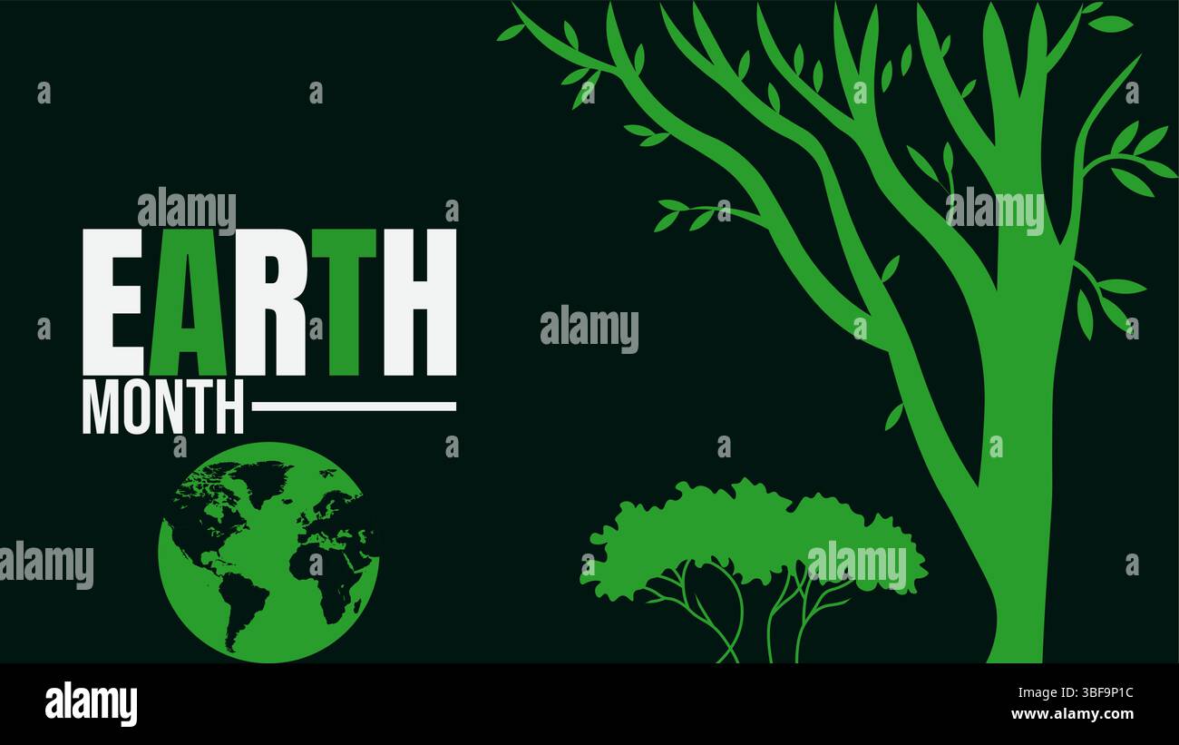 Earth Month, Protecting Our Planet for Future Generations Stock Vector ...