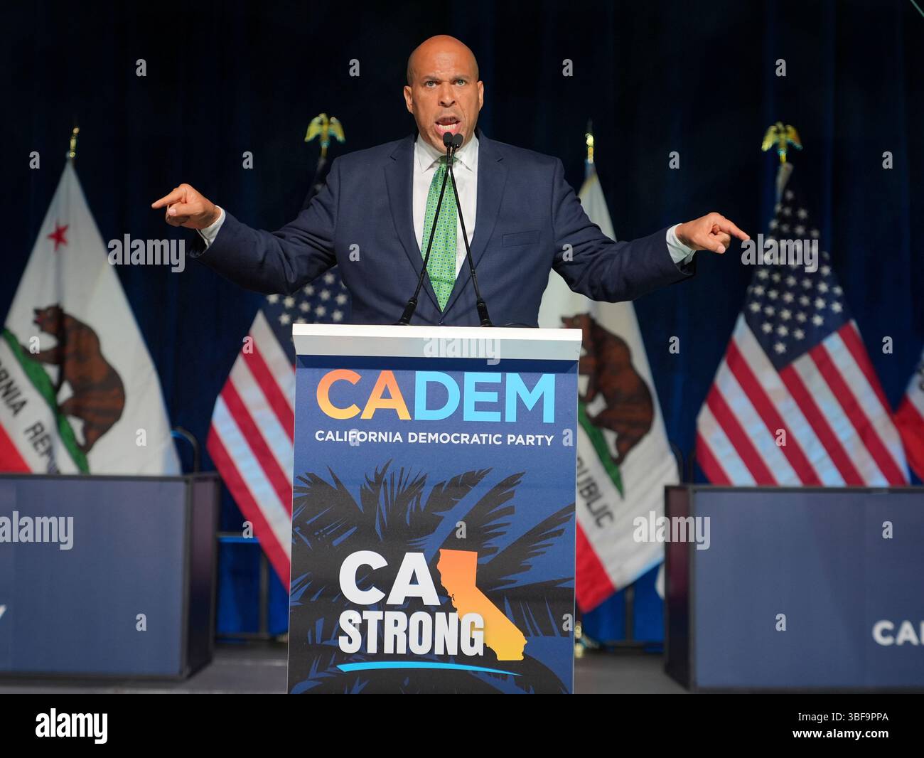 Sen. Cory Booker, D-N.J., speaks at the California Democratic Party's ...