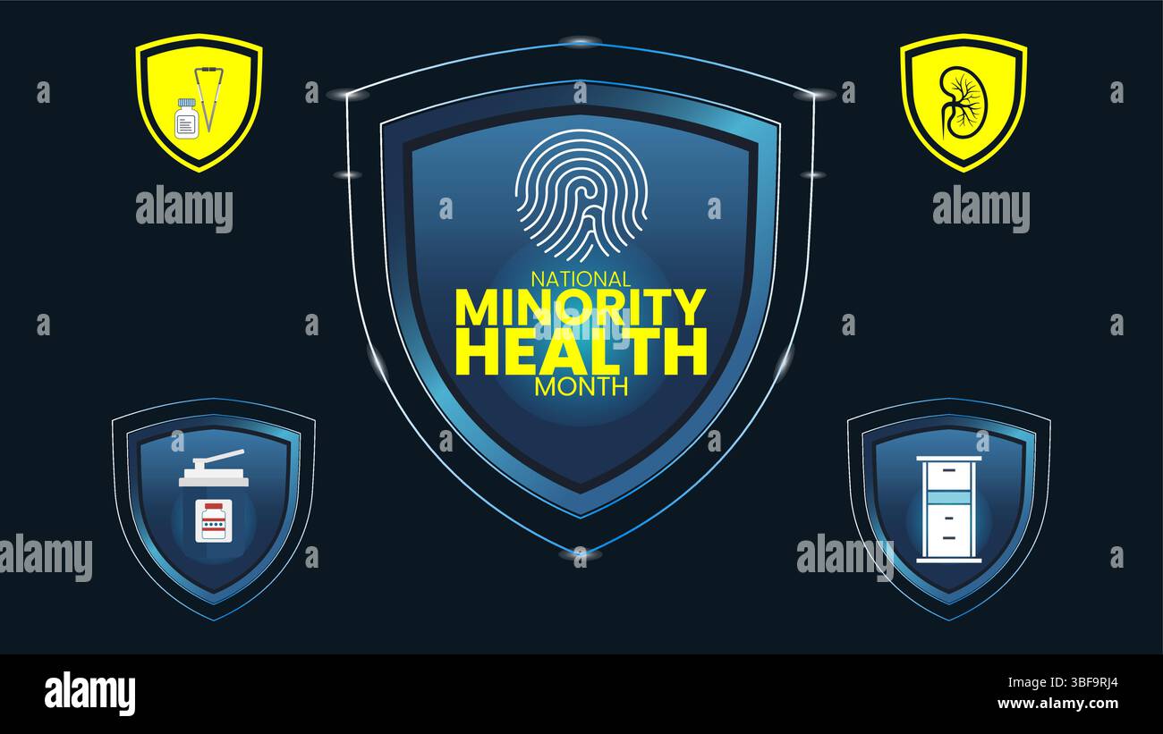 National Minority Health Month, Awareness, Access, and Action Stock ...
