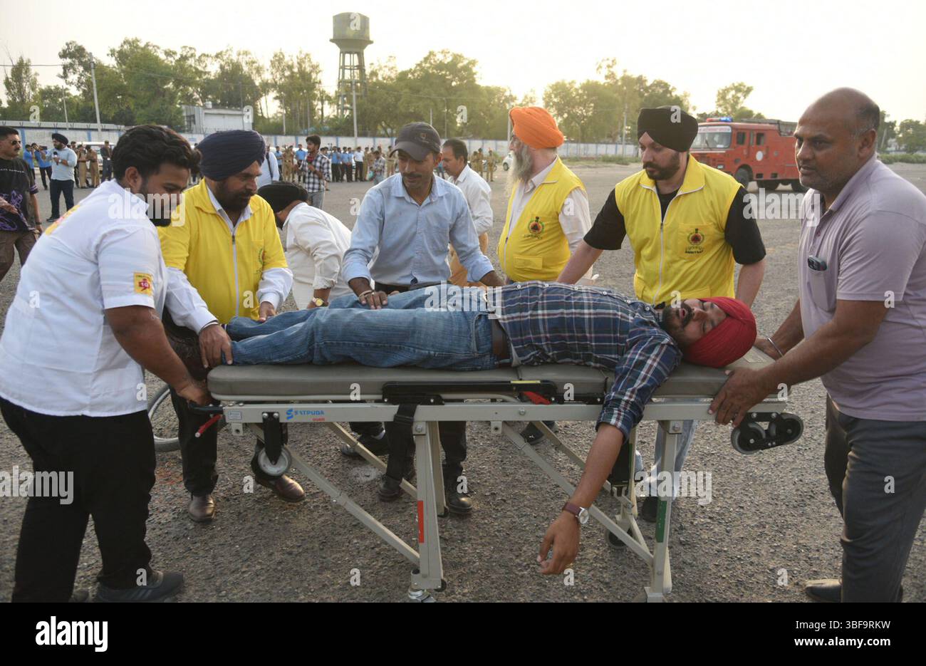 AMRITSAR, INDIA - MAY 31: Civil defence volunteers take part in a ...