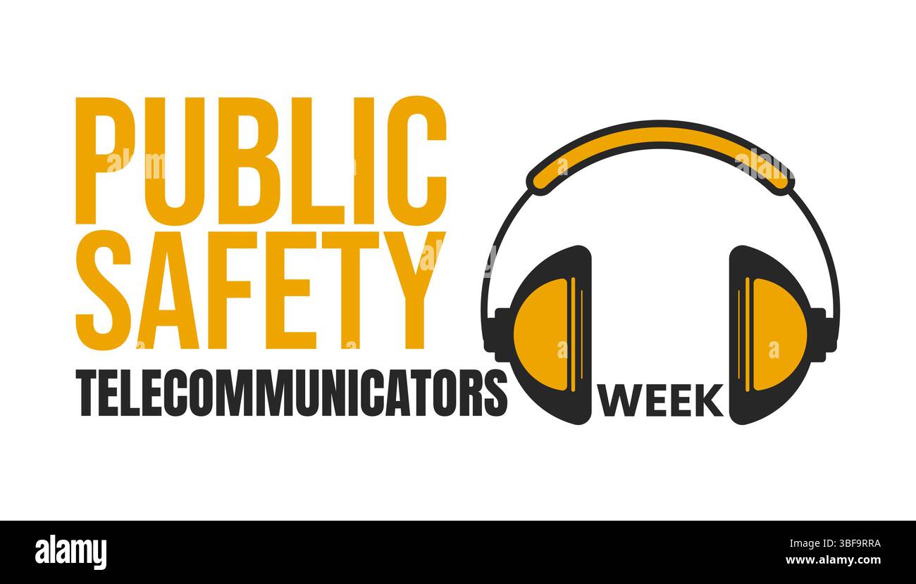 Honoring Public Safety Telecommunicators Stock Vector Image & Art - Alamy
