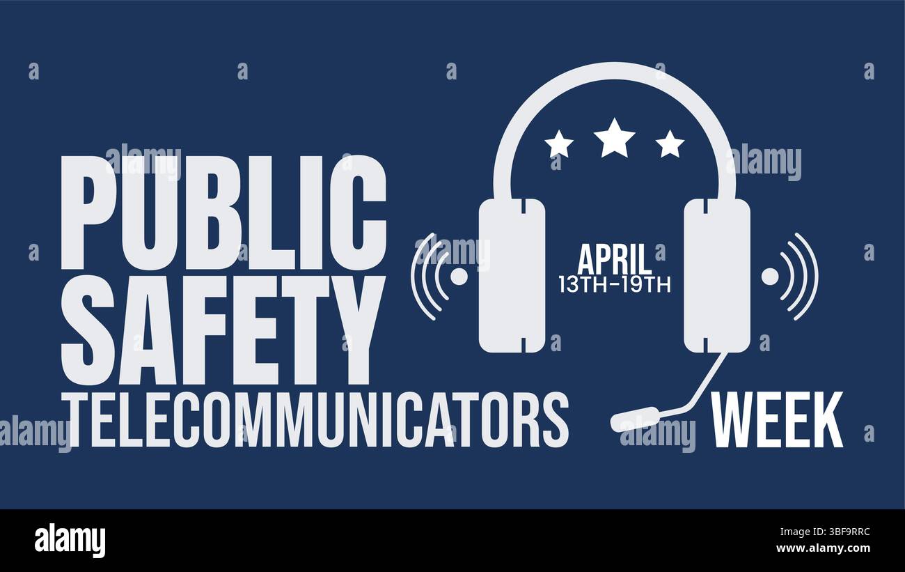 Honoring Public Safety Telecommunicators Stock Vector Image & Art - Alamy
