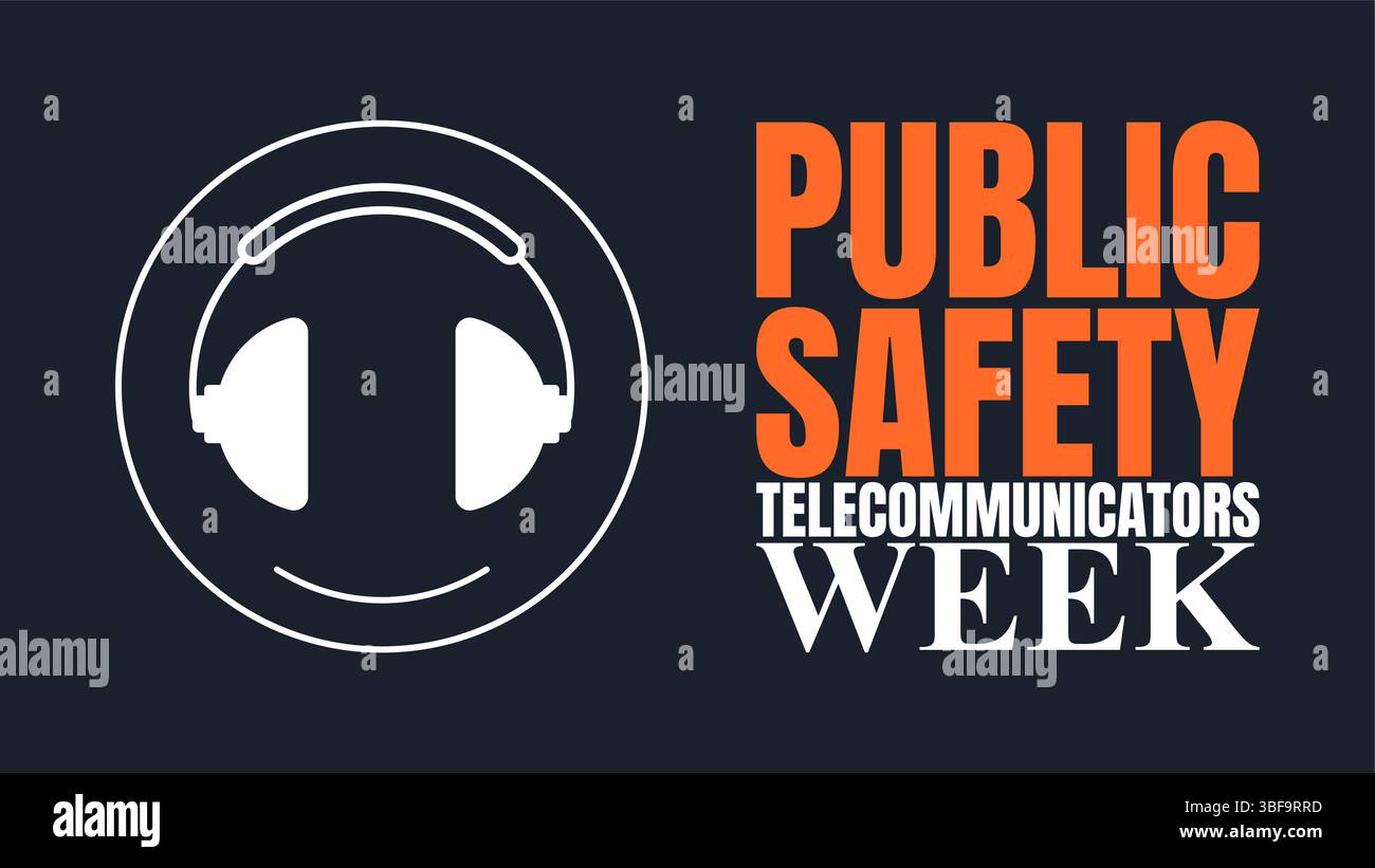 Honoring Public Safety Telecommunicators Stock Vector Image & Art - Alamy