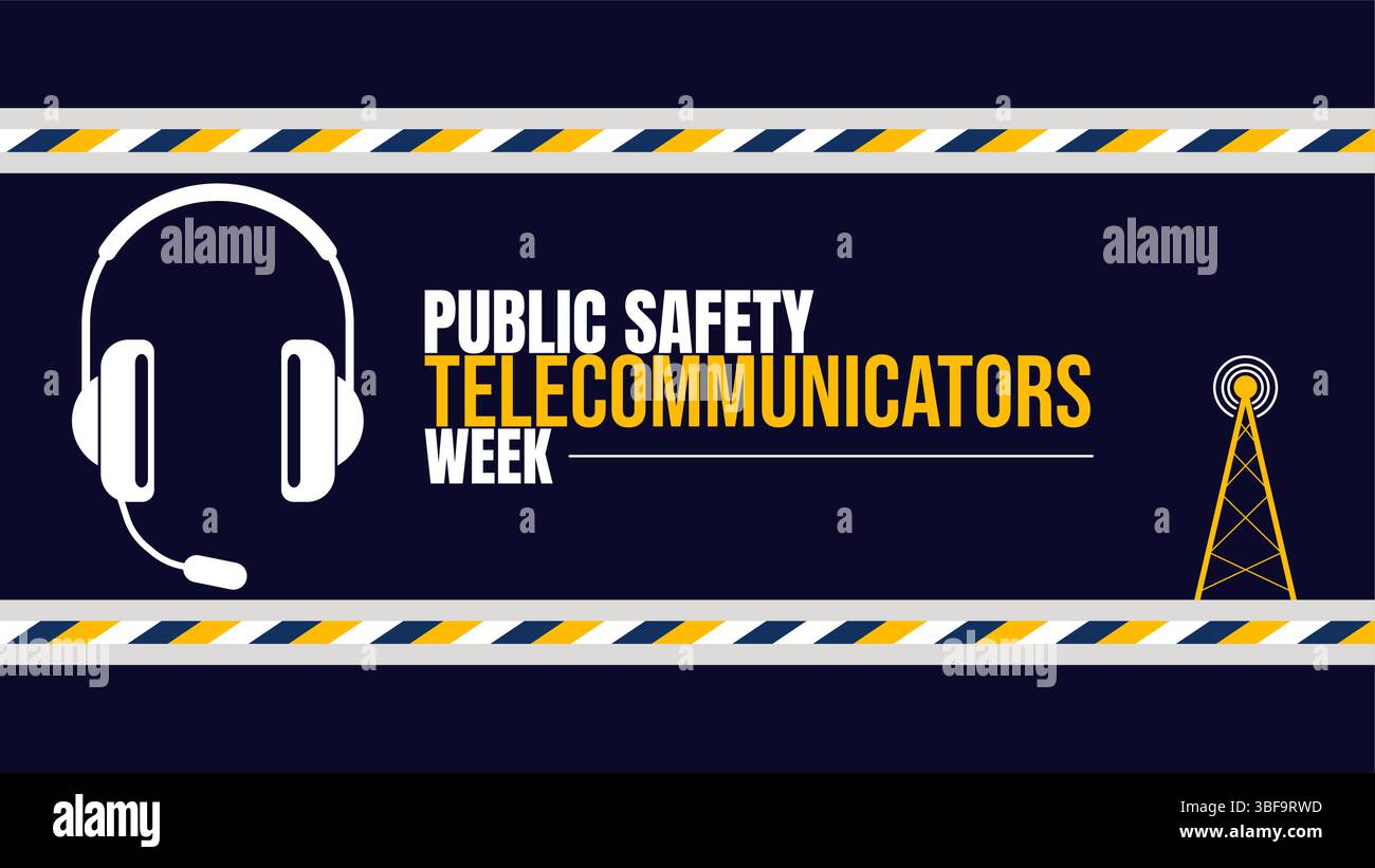 Honoring Public Safety Telecommunicators Stock Vector Image & Art - Alamy