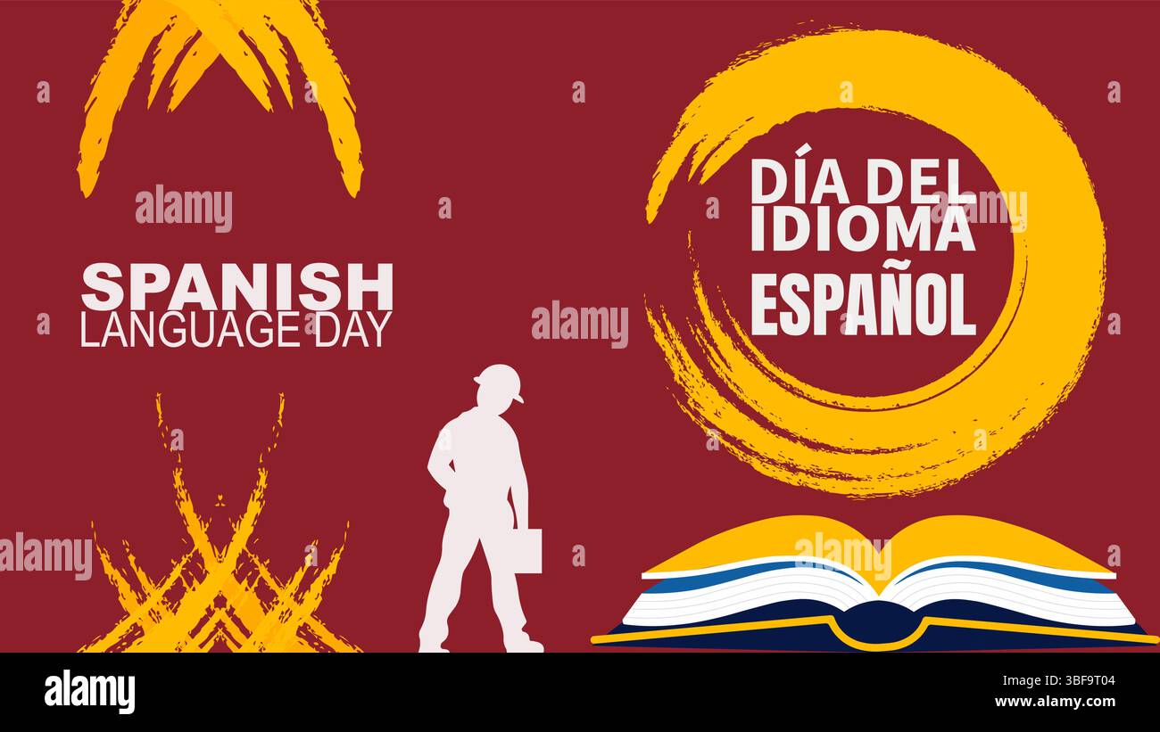 Spanish Language Day, Celebrating a Rich Cultural Legacy Stock Vector ...