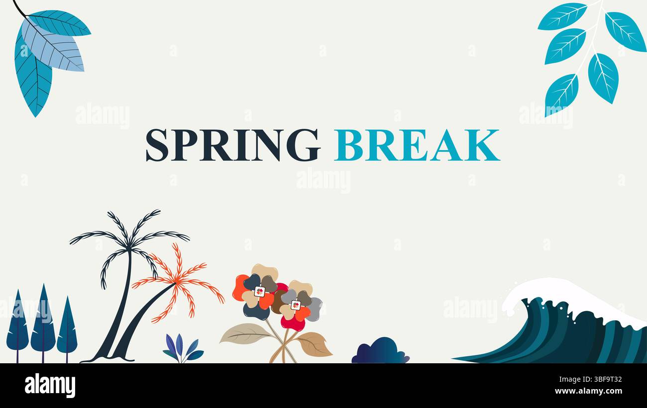 Spring break destination Stock Vector Images - Alamy