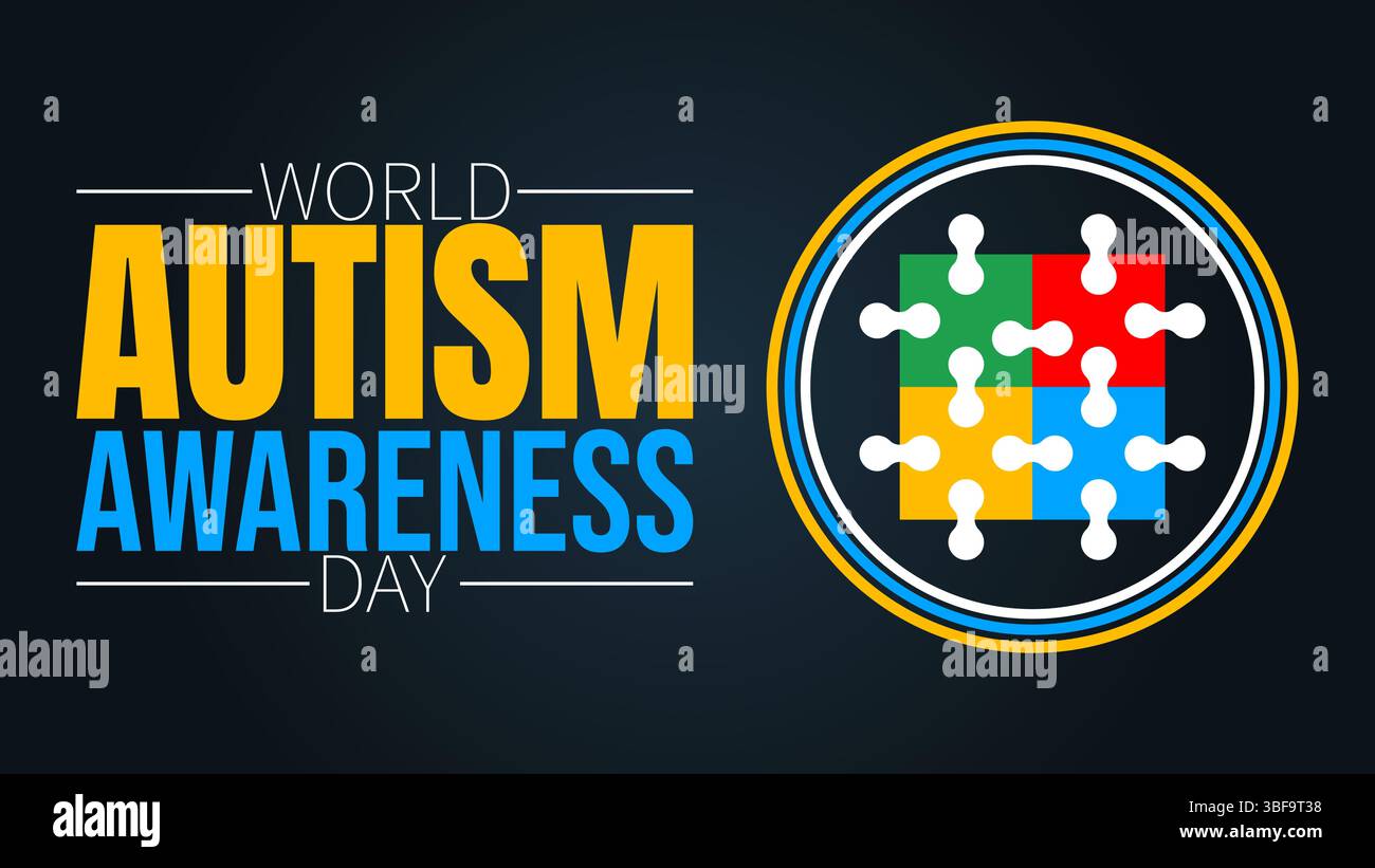World Autism Awareness Day Support, Education, and Inclusion Stock ...