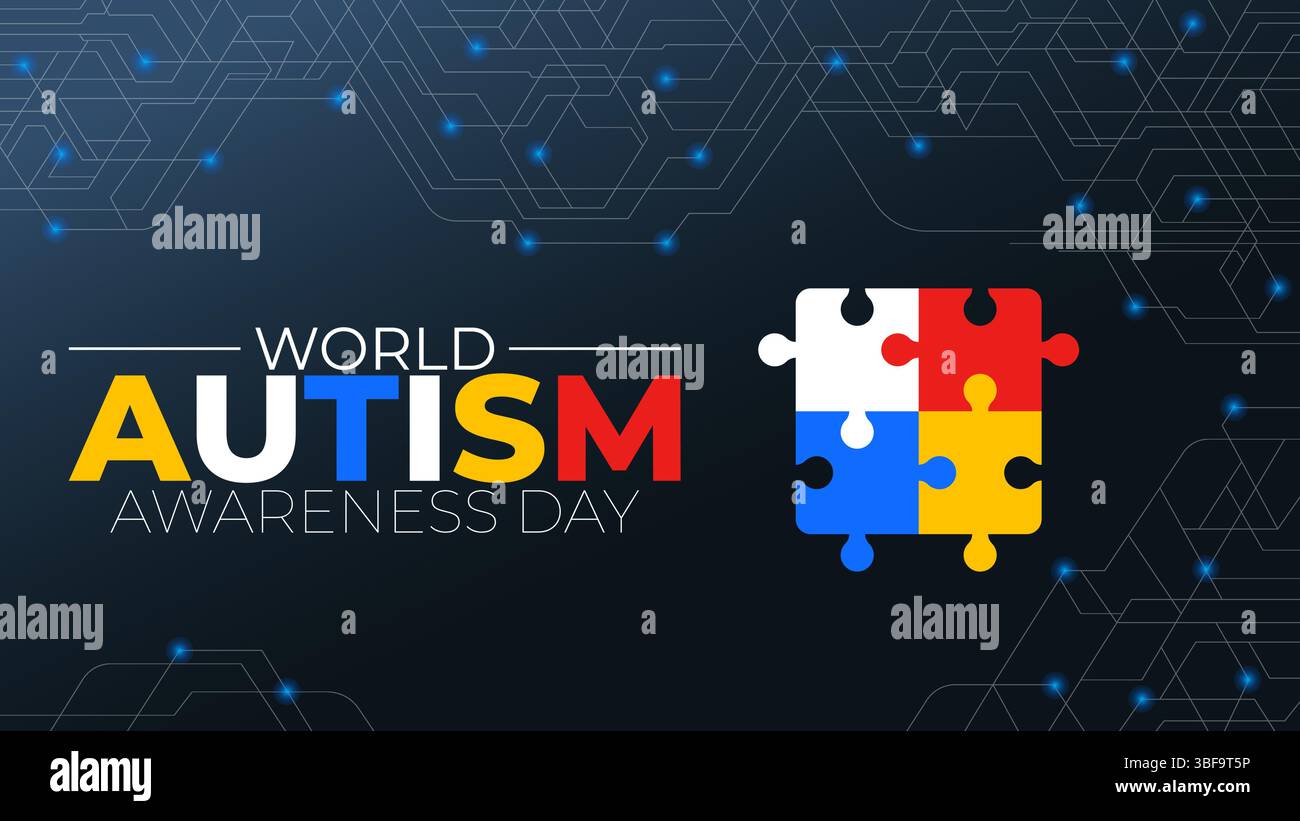 World Autism Awareness Day Support, Education, and Inclusion Stock ...