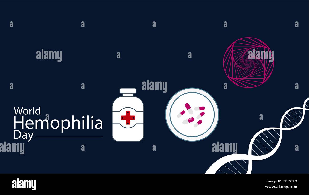 World Hemophilia day, Living Strong with Bleeding Disorders Stock ...