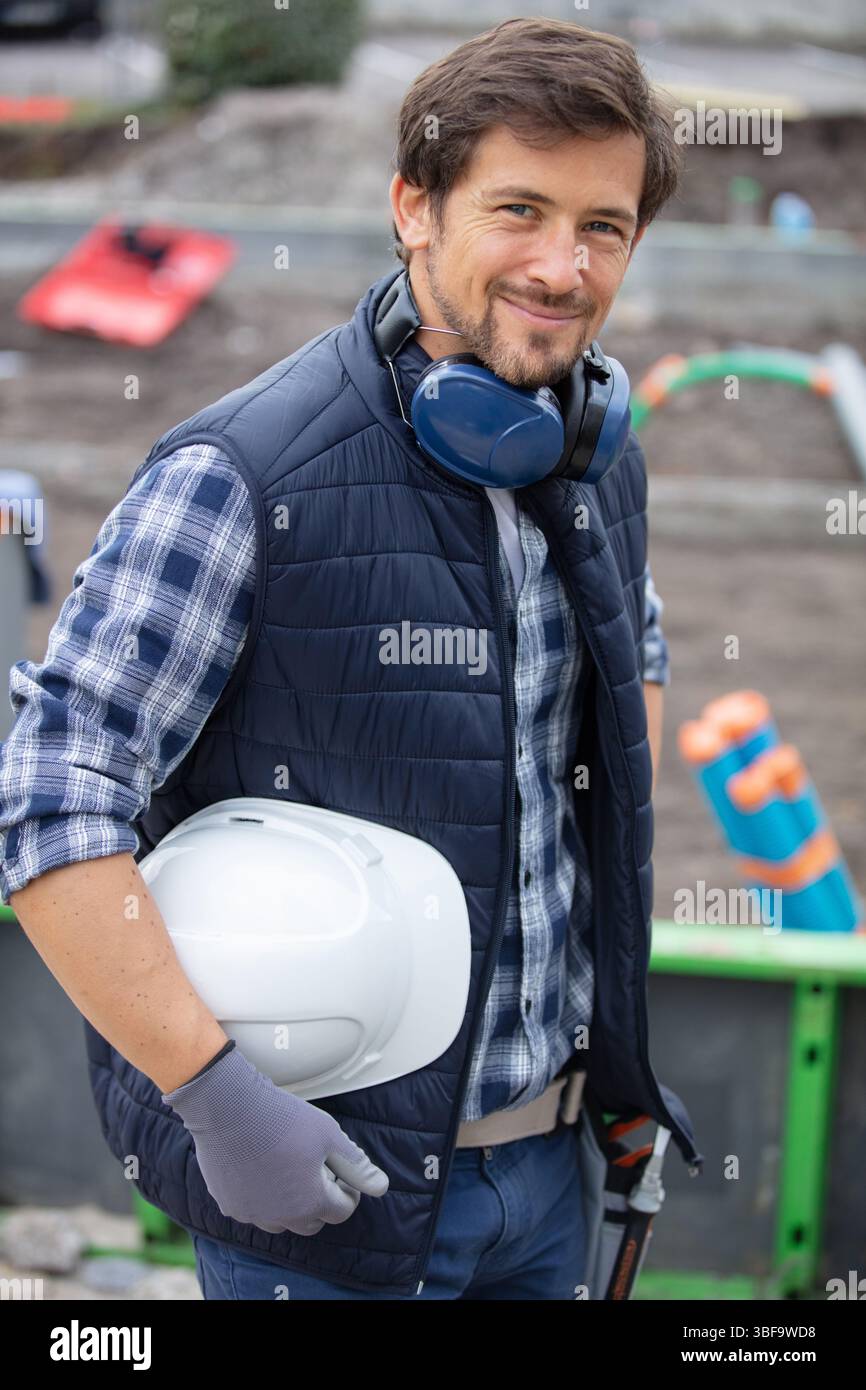 young handsome civil engineer construction concept Stock Photo - Alamy