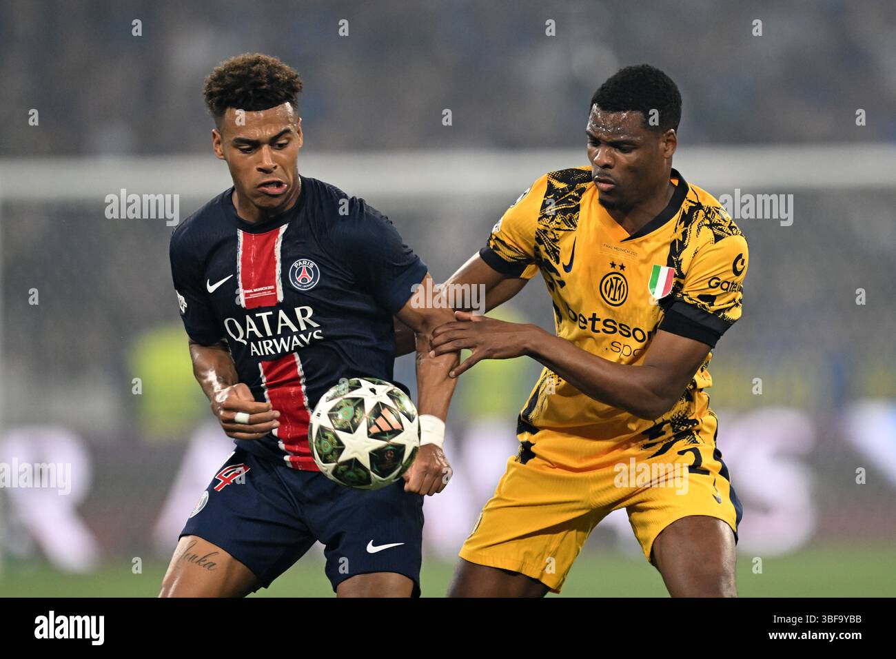 Munich, Germany. 31st May, 2025. Soccer: Champions League, Paris Saint-Germain - Inter Milan ...