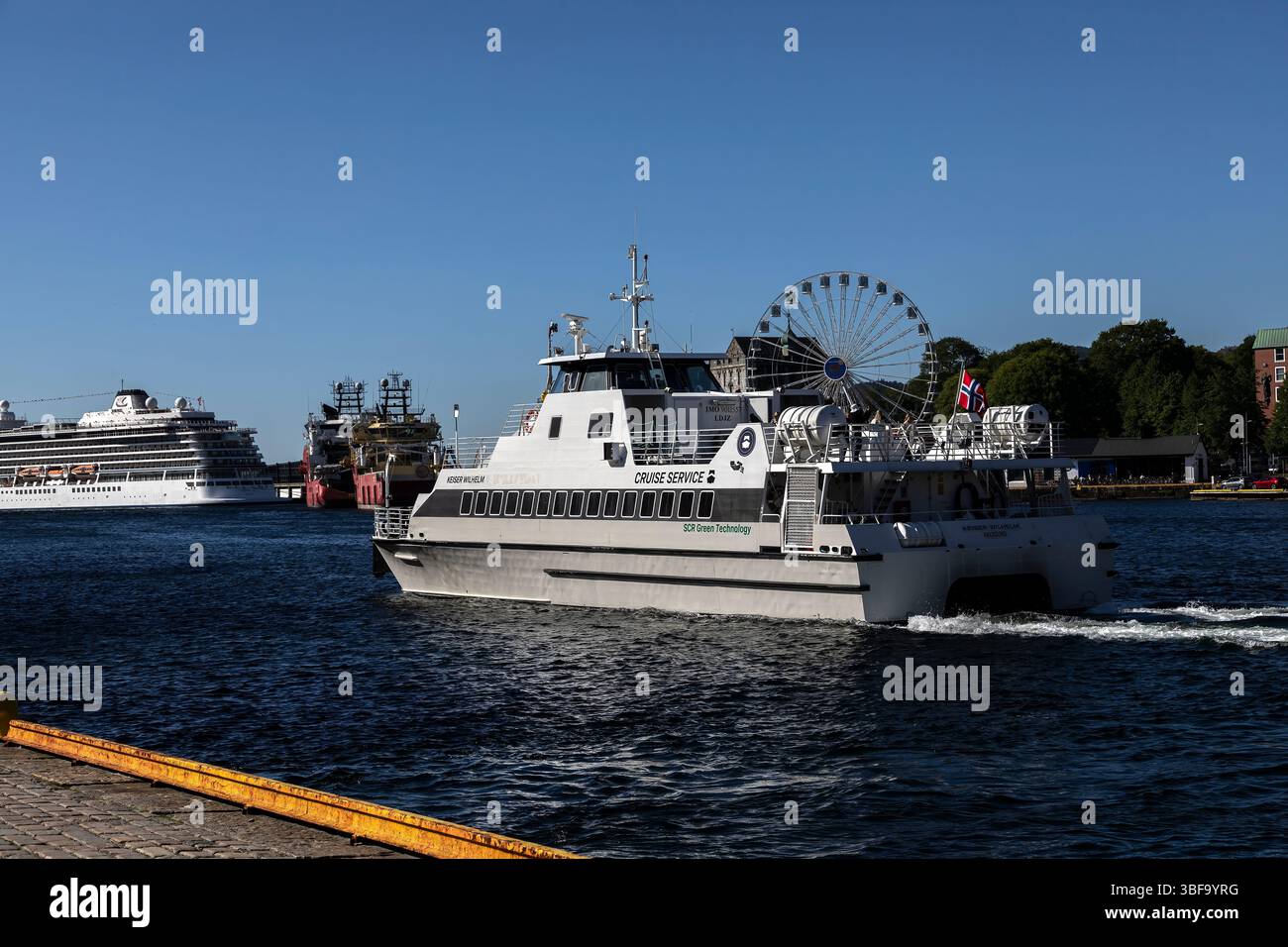 Refurbished passenger and sightseeing vessel Keiser Wilhelm at Vaagen ...