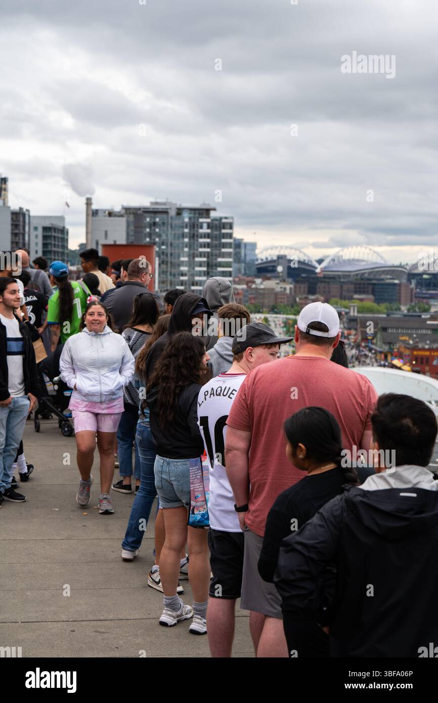 Seattle, USA. 31st May 2025. The Fifa Club World Cup Trophy makes its ...
