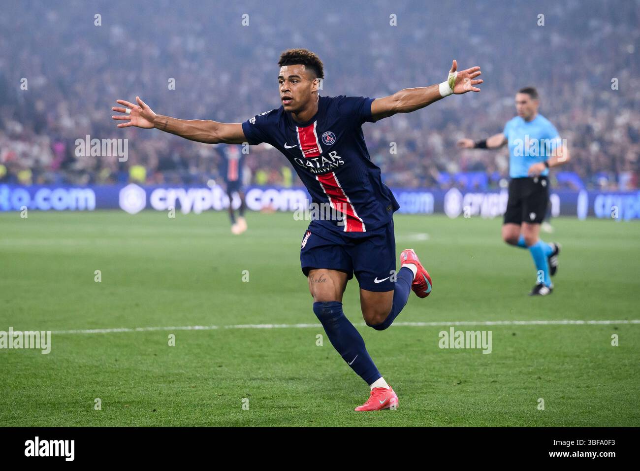 Munich, Germany. 31st May 2025. Desire Doue of Paris Saint-Germain ...