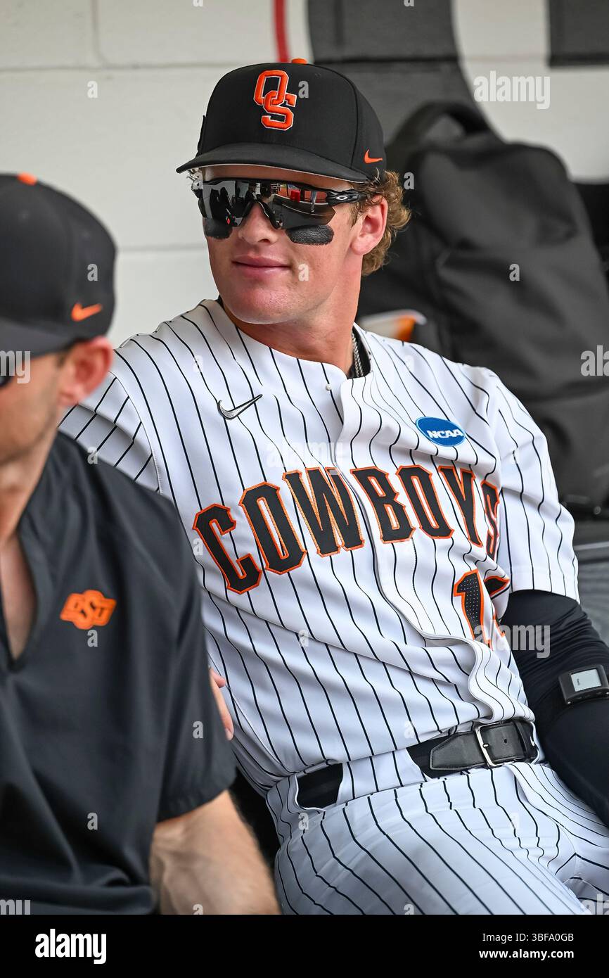 ATHENS, GA - MAY 31: Oklahoma St. utility player Alex Conover (14 ...