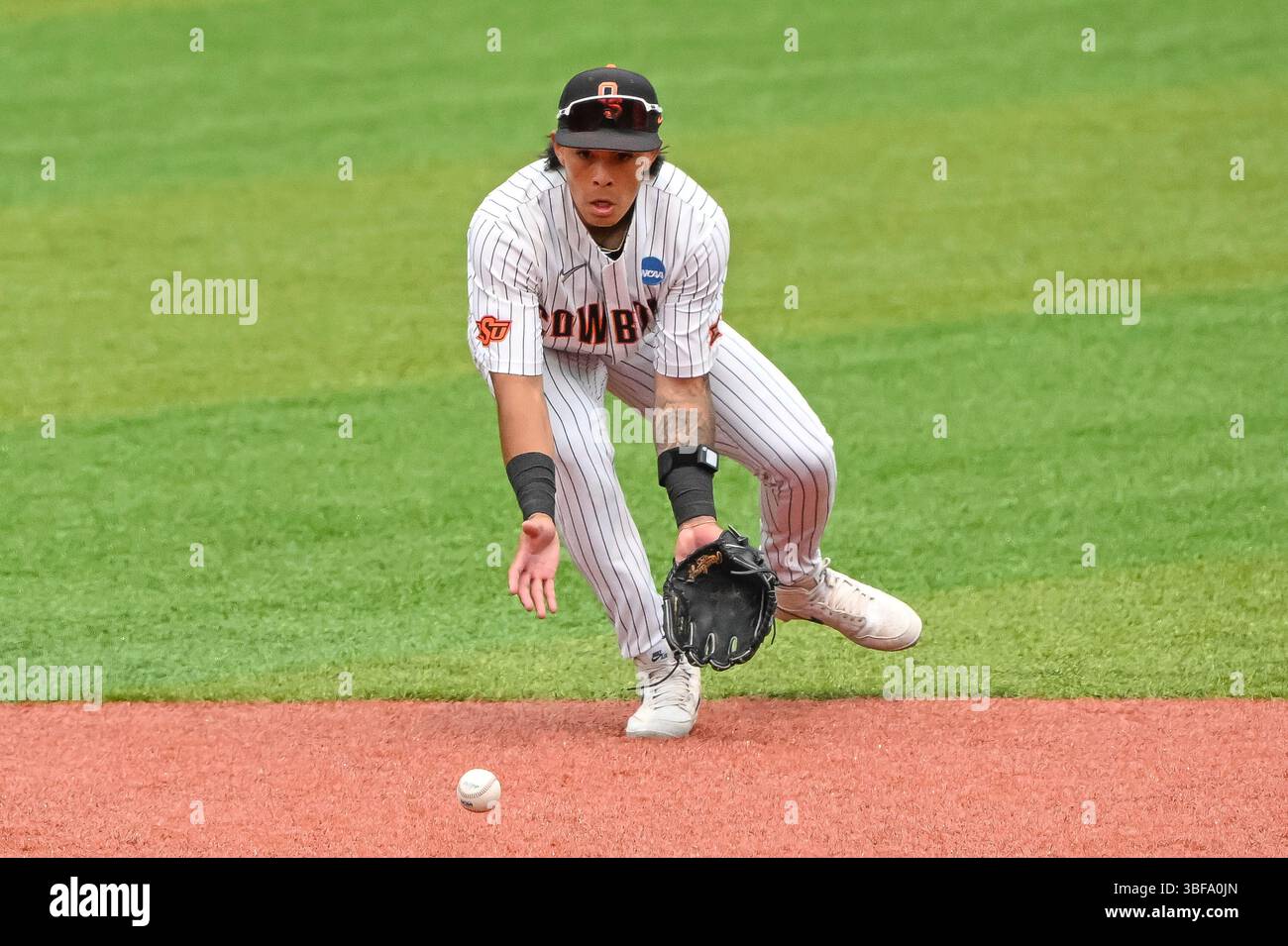 ATHENS, GA - MAY 31: Oklahoma St. infielder Avery Ortiz (7) during the ...