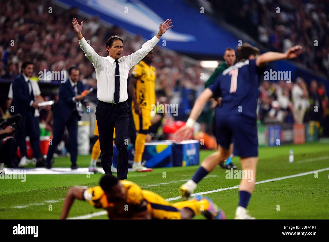 Inter Milan manager Simone Inzaghi during the UEFA Champions League ...