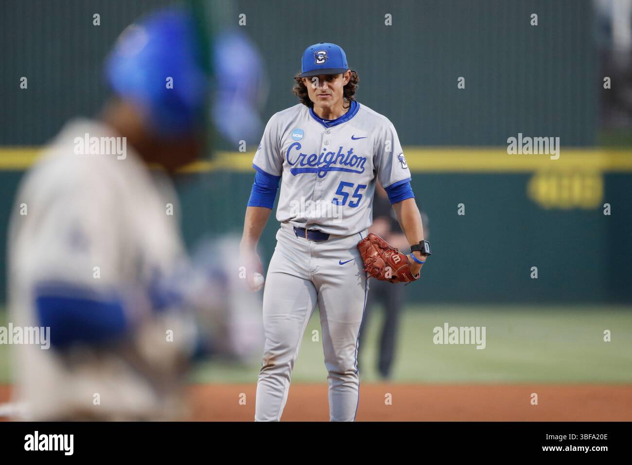 FAYETTEVILLE, AR - MAY 30: Creighton Blue Jays pitcher Dominic ...