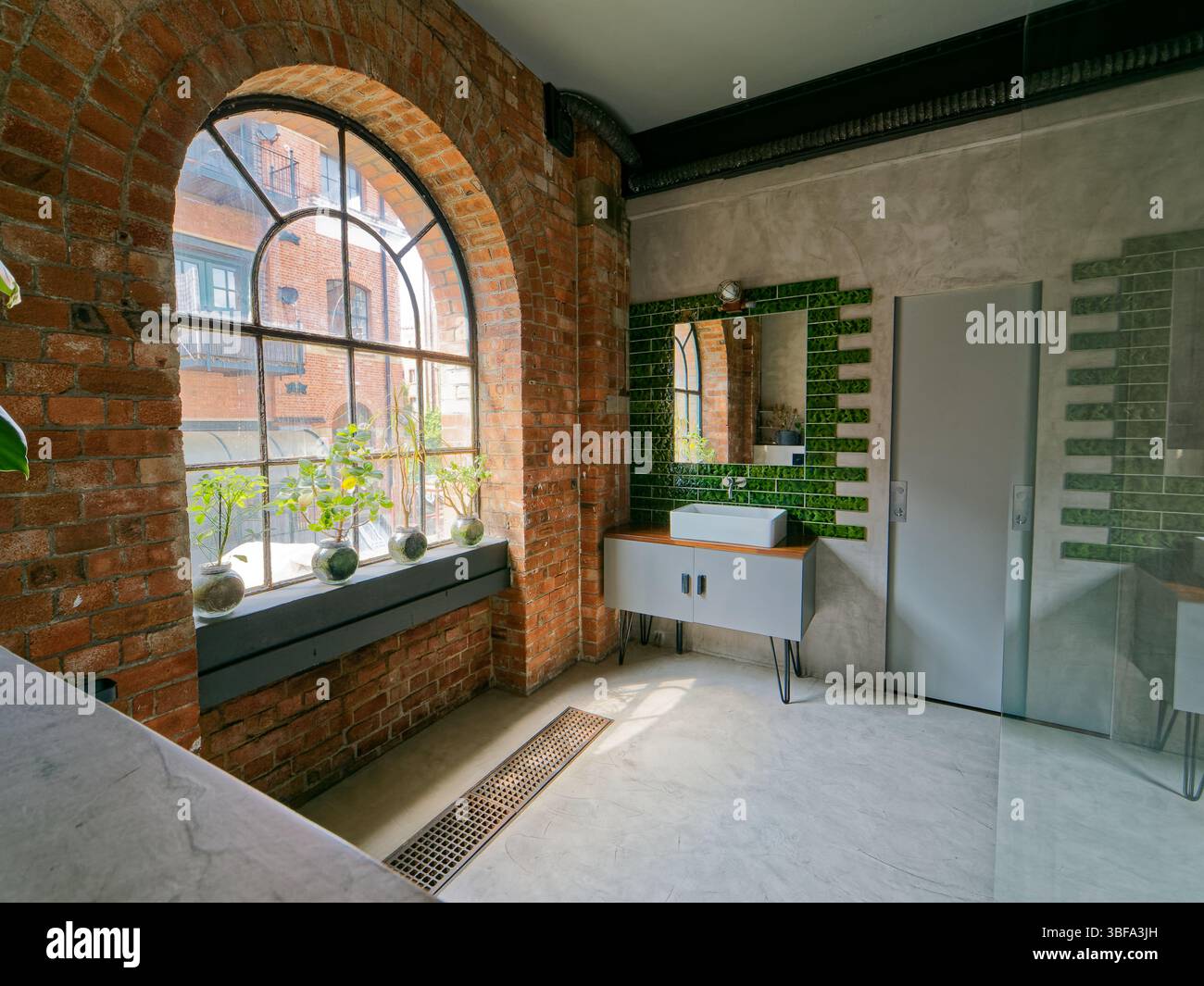 Microcement bathroom images Stock Photo - Alamy