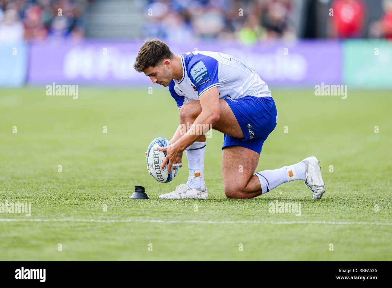 LONDON, UNITED KINGDOM - May 31: Orlando Bailey of Bath Rugby takes a ...