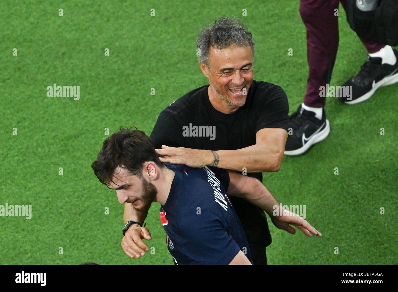 Munich, Germany. 31st May, 2025. Soccer: Champions League, Paris Saint ...