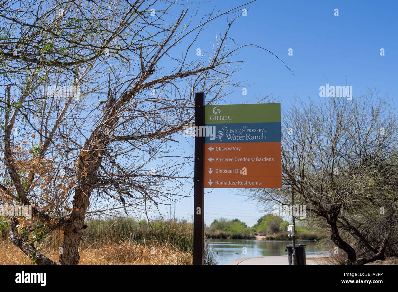 Gilbert, Arizona - March 25, 2025: The Riparian Preserve at Water Ranch ...