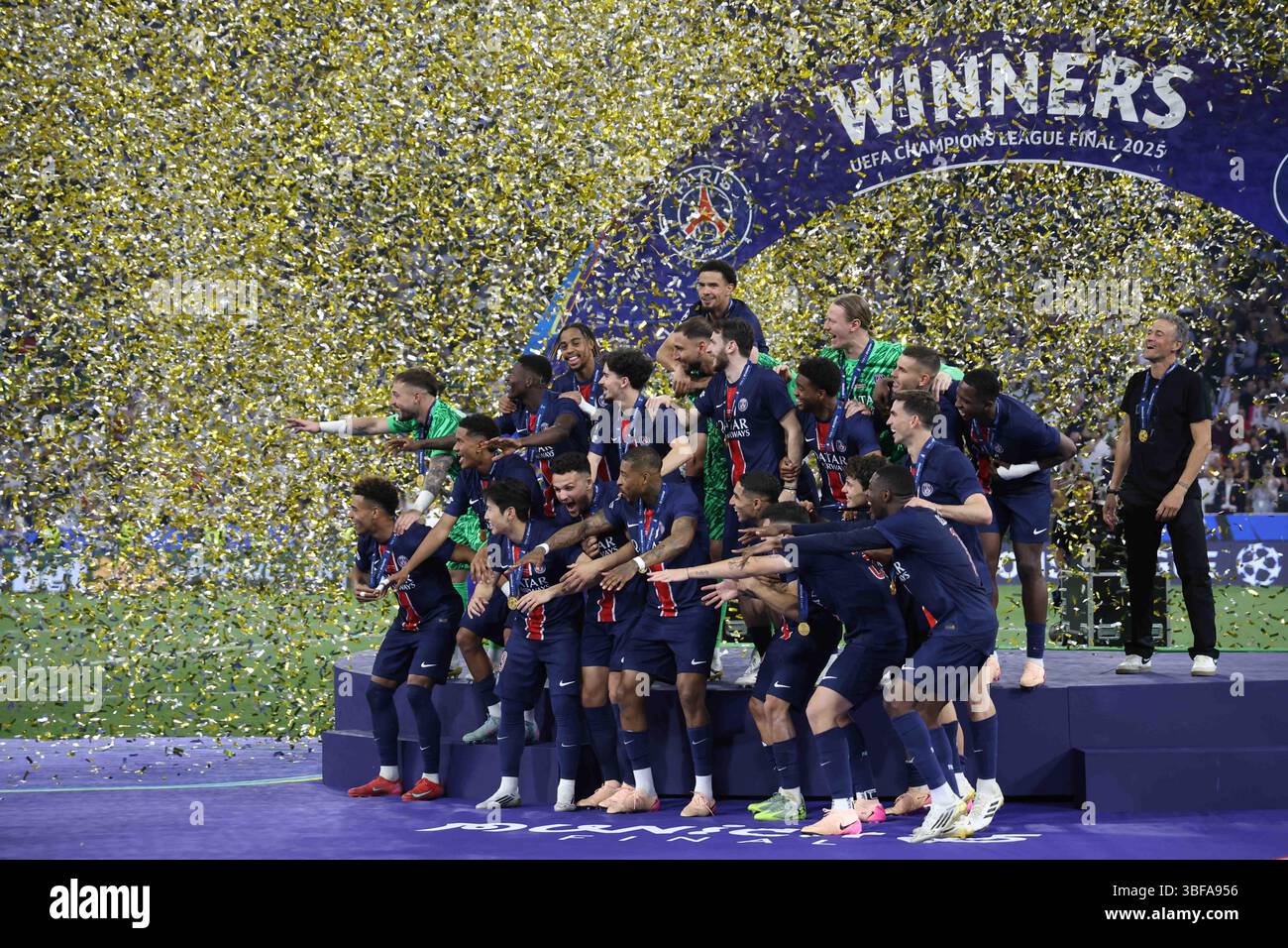 Munich, Bavaria, Germania. 31st May, 2025. During the UEFA Champions ...